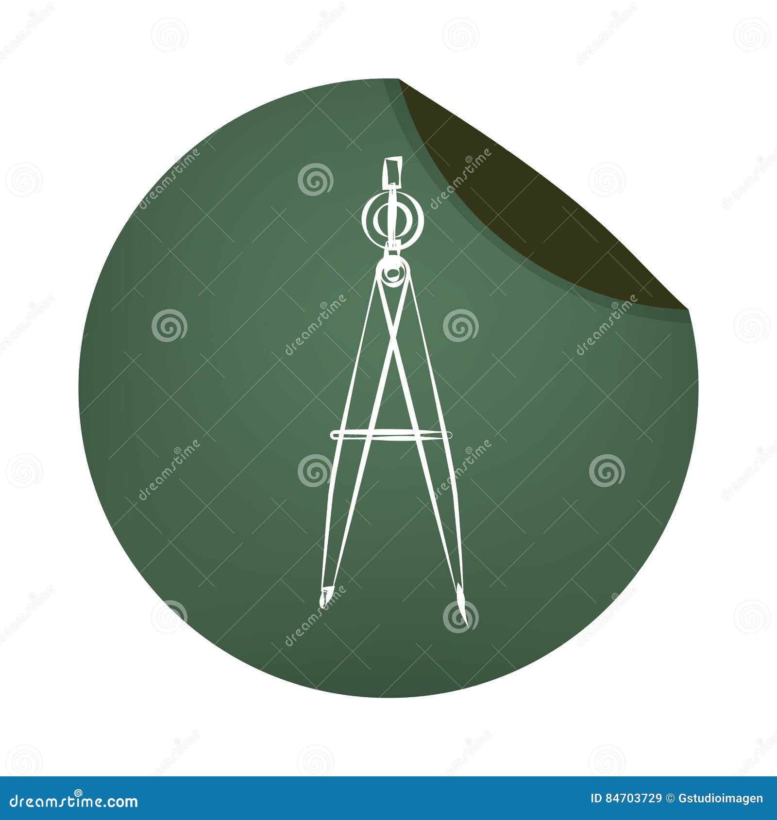 Compass school supply icon stock illustration. Illustration of icon ...