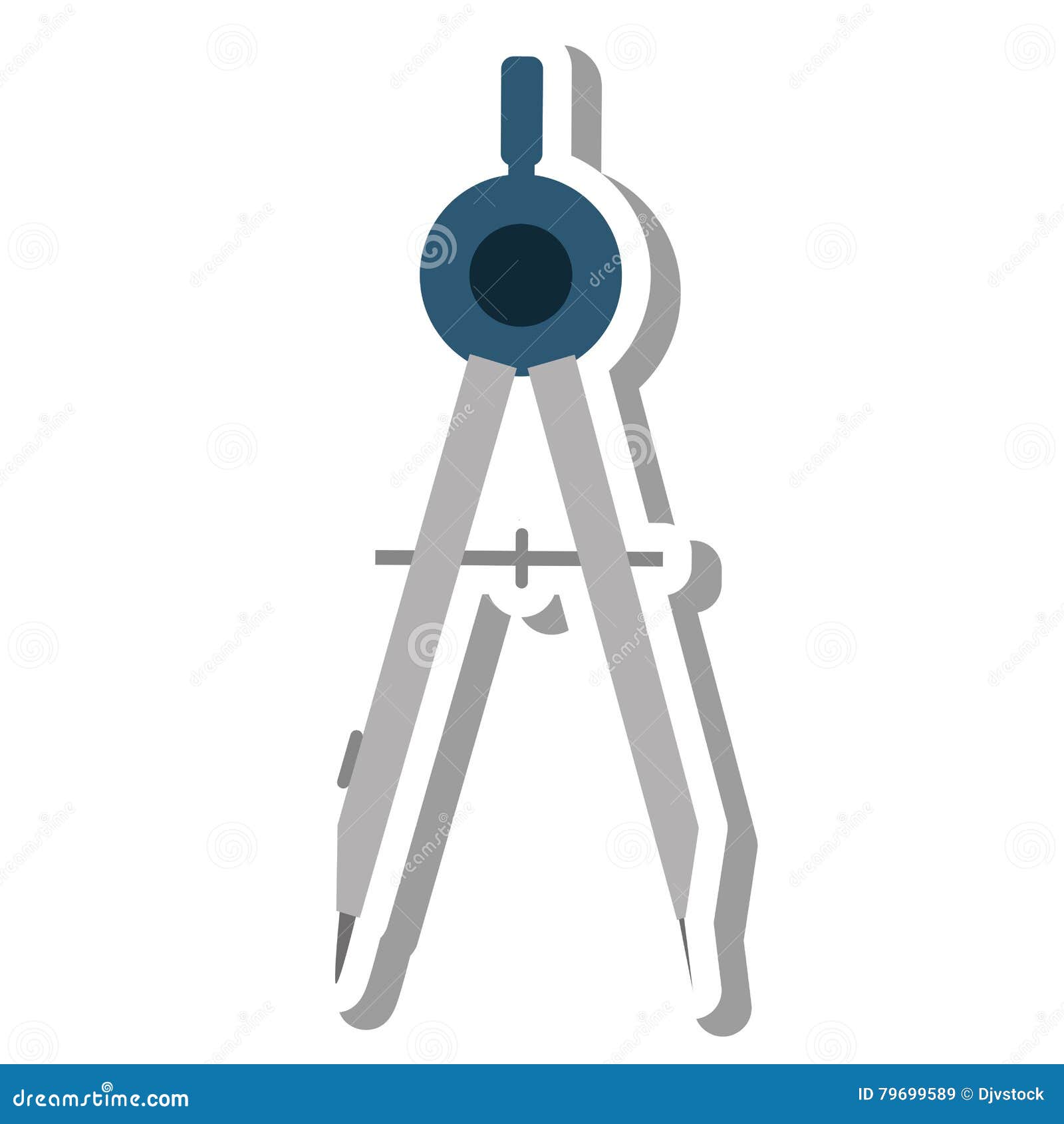 Compass School Supply Isolated Icon Stock Vector - Illustration of ...