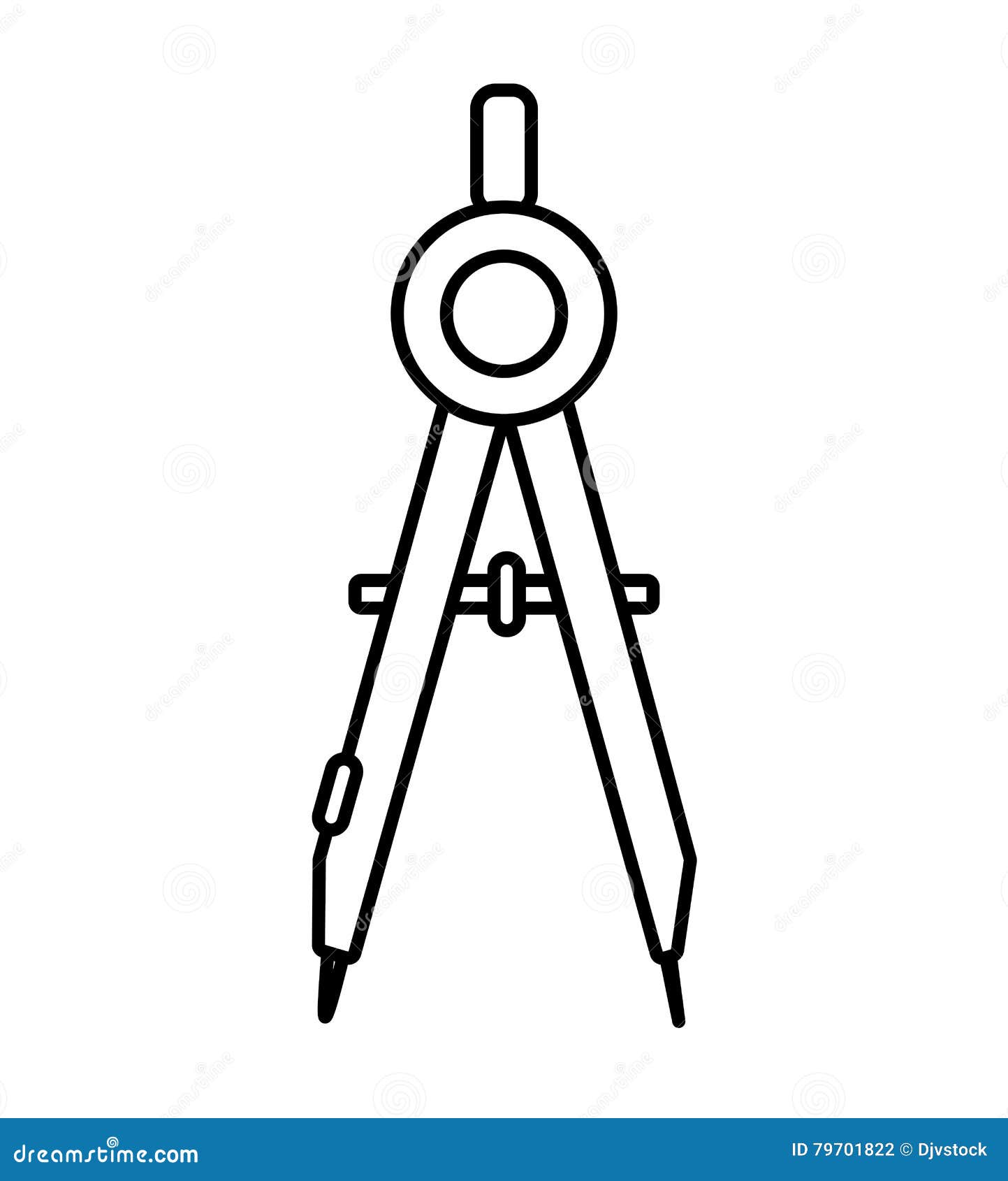 Compass School Supply Isolated Icon Stock Vector - Illustration of ...