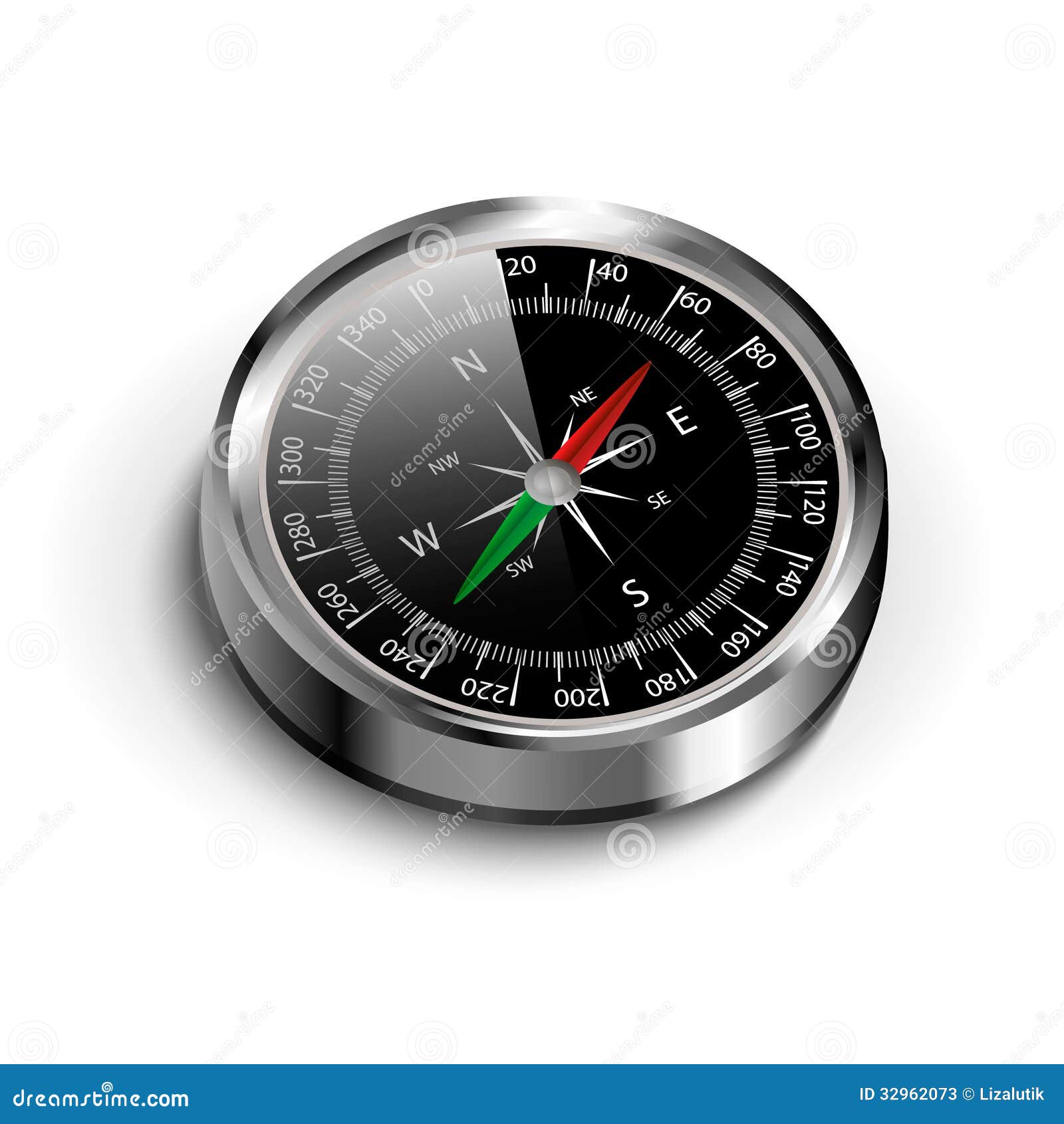 Compass stock vector. Illustration of exploration, path - 32962073