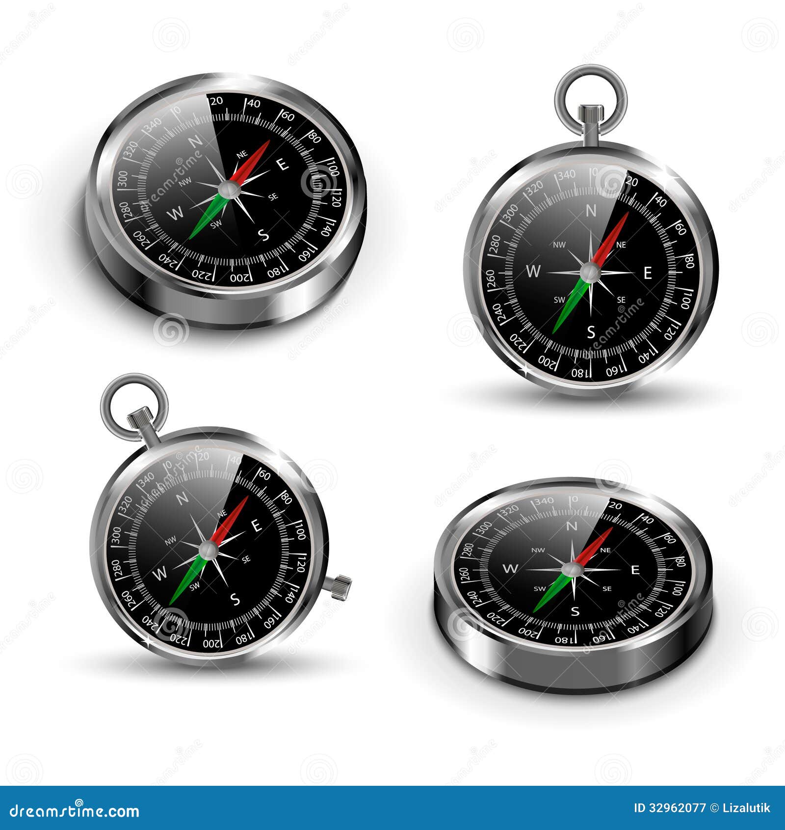 Compass stock vector. Illustration of conceptual, path - 32962077