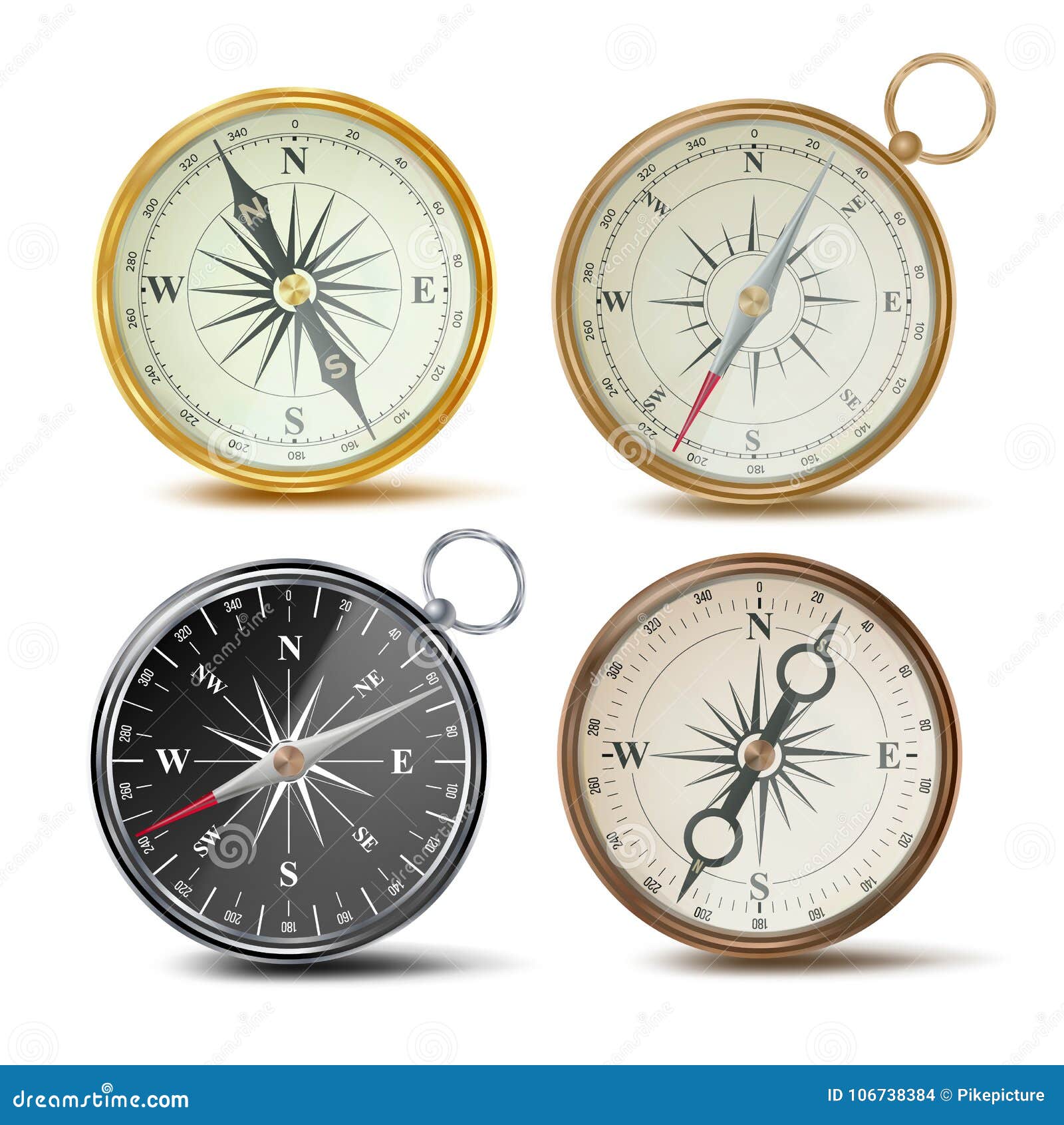 Colored Compasses Stock Illustrations – 226 Colored Compasses Stock ...