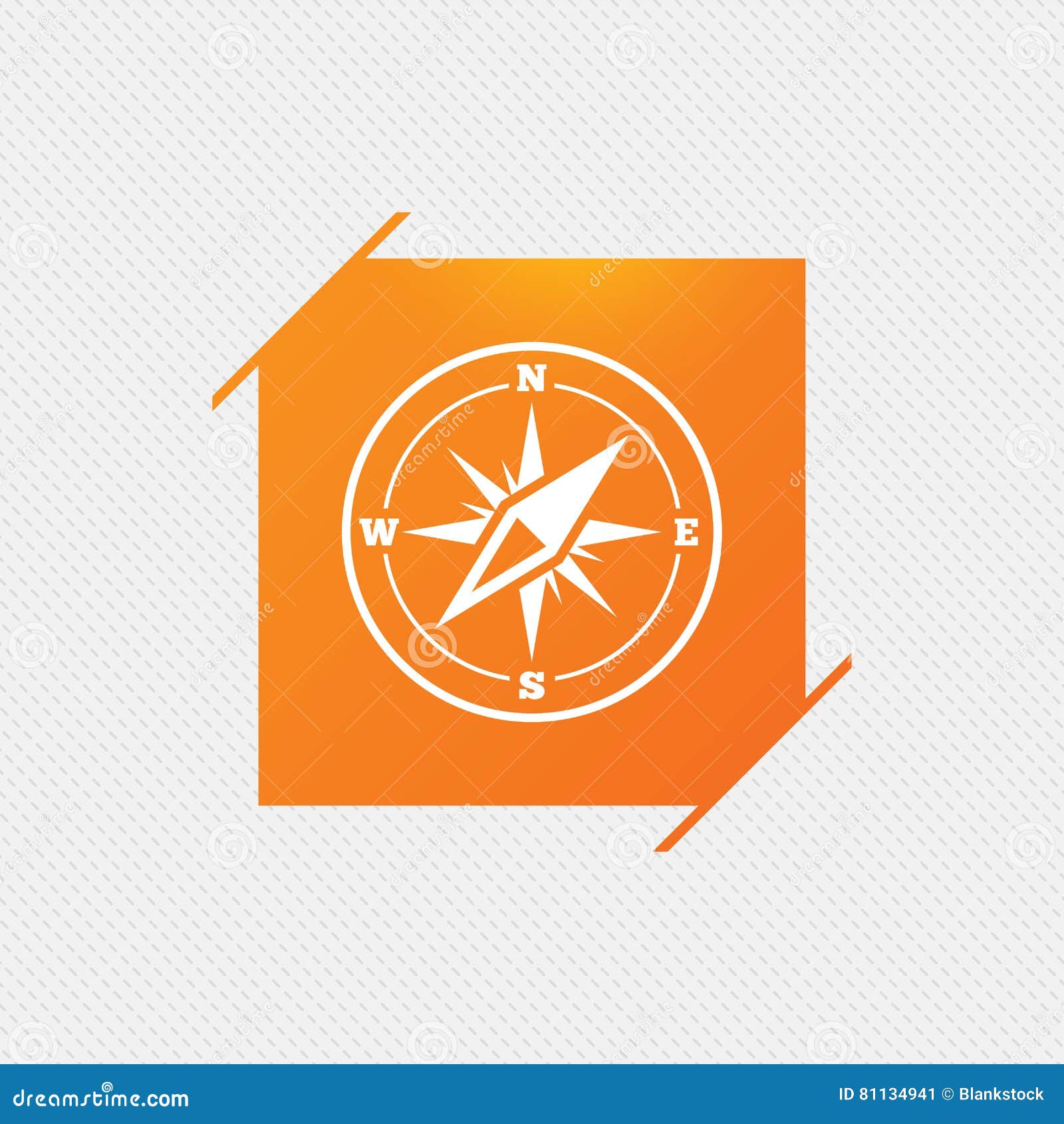 Compass Sign Icon. Windrose Navigation Symbol Stock Vector ...