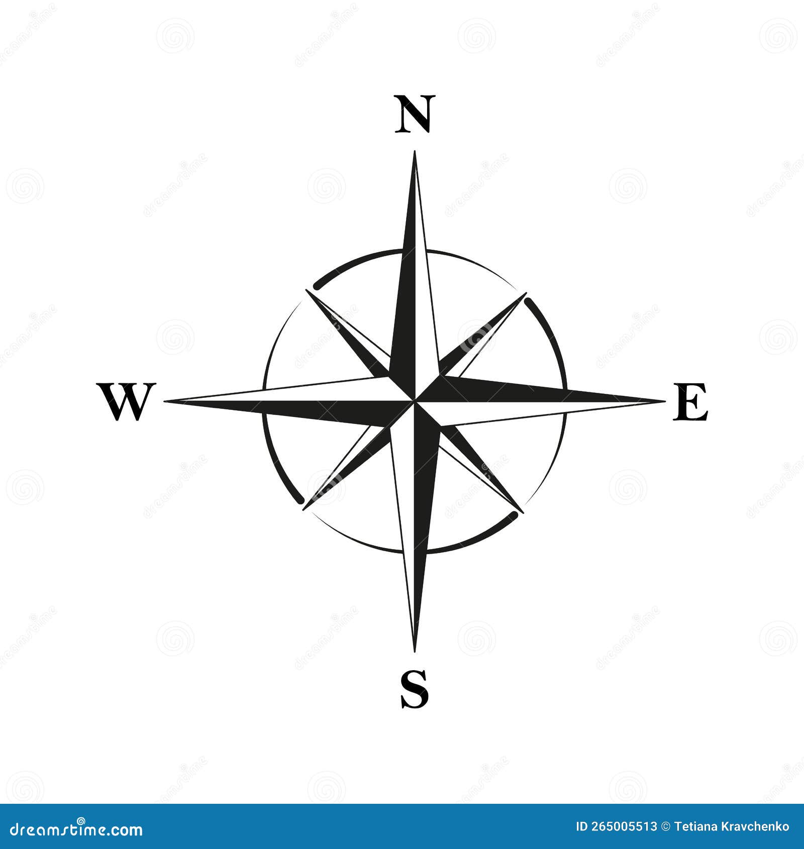 Compass Sign. Star Icon. Vector Illustration. Stock Image Stock Vector ...