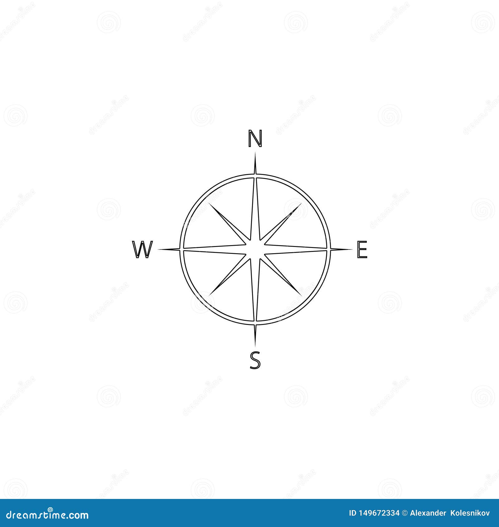 Compass. flat vector icon stock vector. Illustration of globe - 149672334