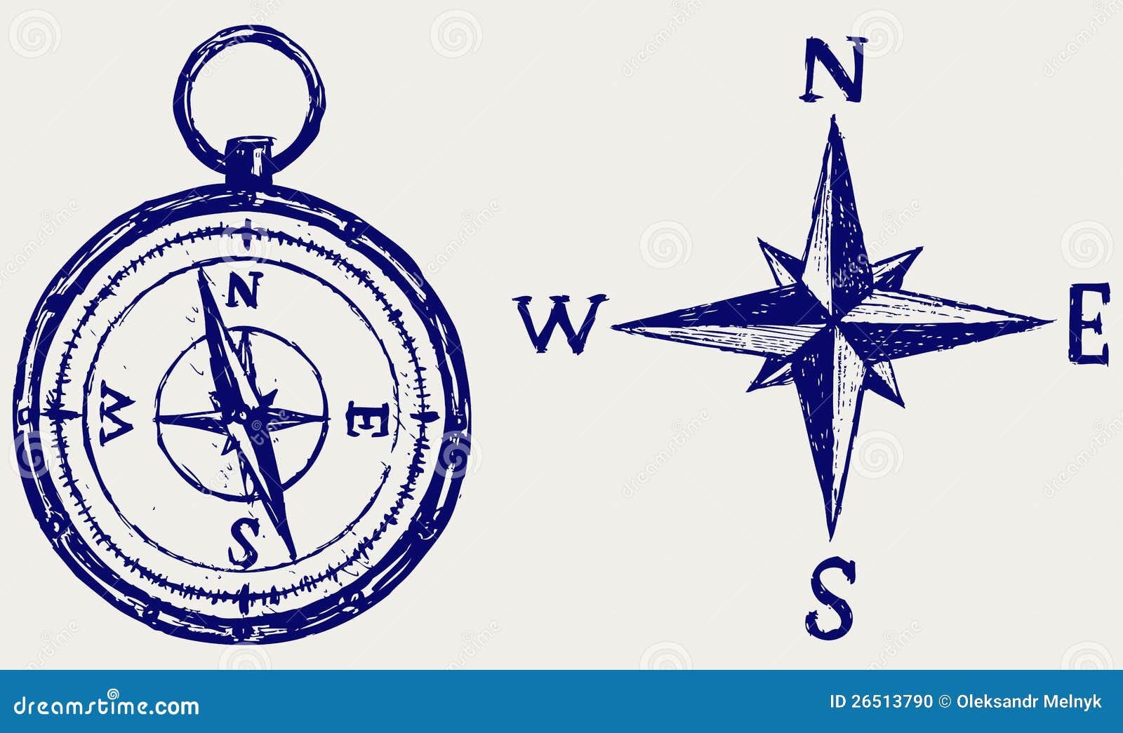 Compass sketch stock vector. Illustration of exploration - 26513790