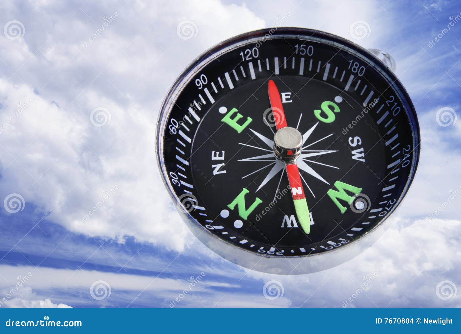 Compass and Sky stock photo. Image of cardinal, direction - 7670804