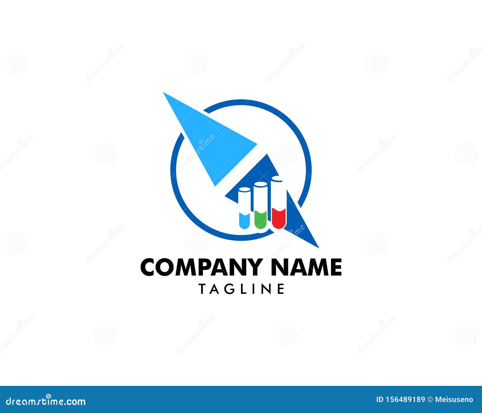 Compass Southeast with Laboratory Logo Template Design Stock Vector ...