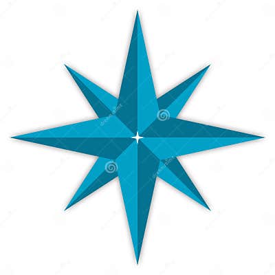 Compass star stock vector. Illustration of retro, motion - 4341646
