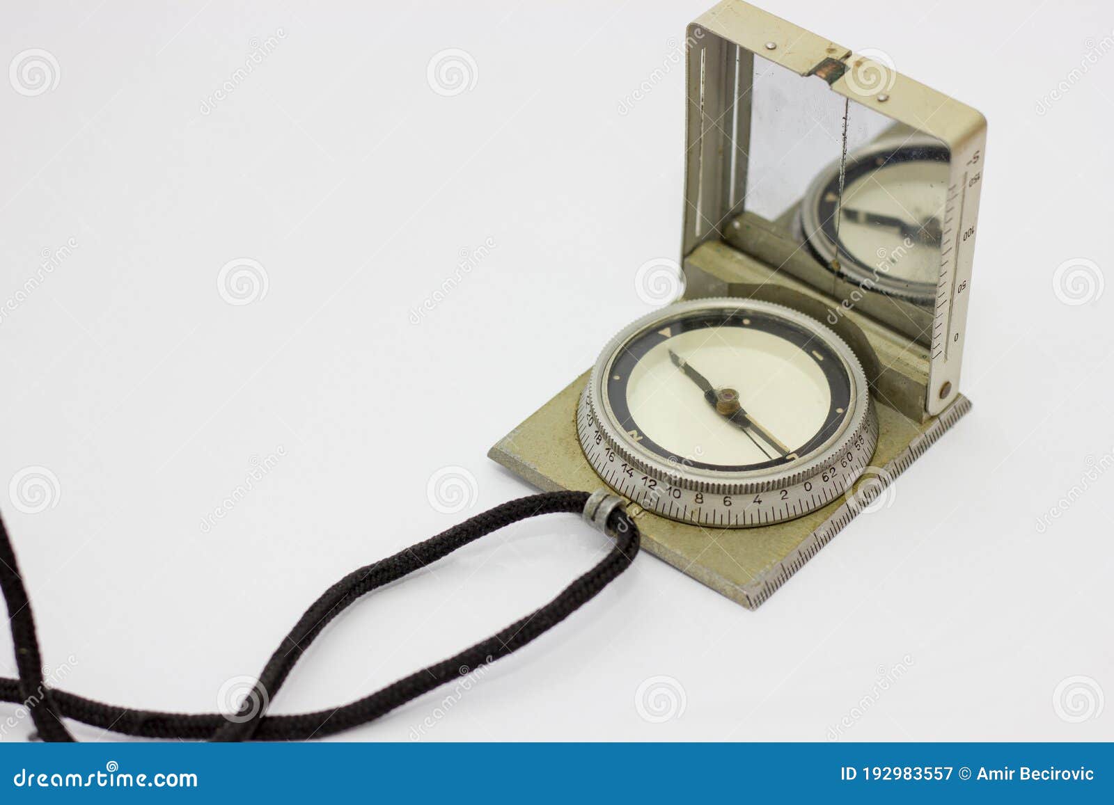 Compass on a string stock image. Image of side, string - 192983557