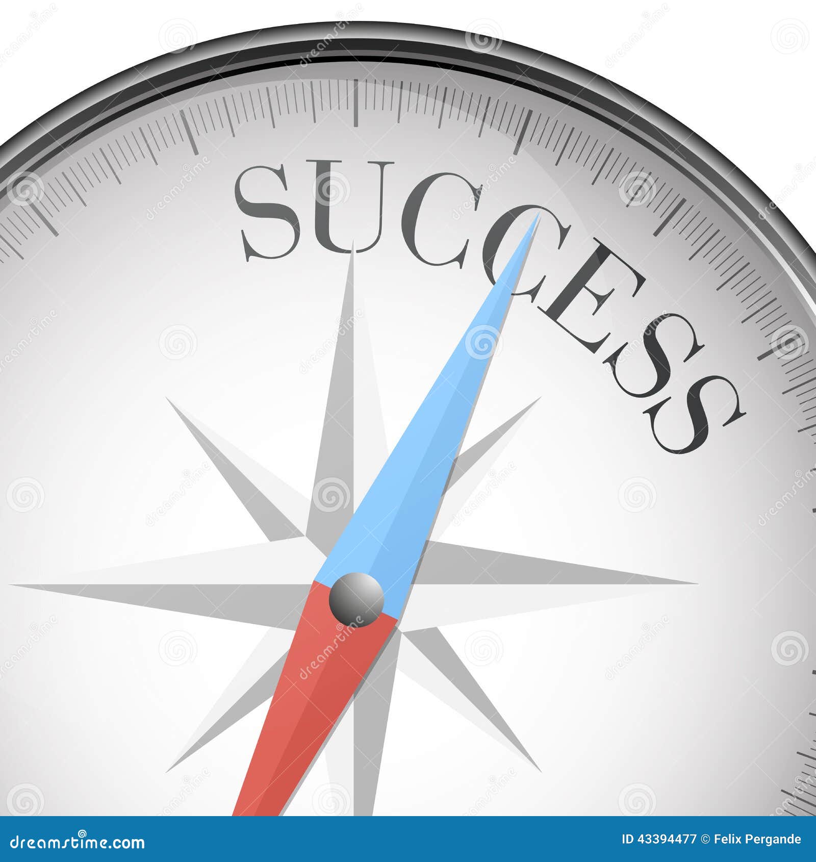 Compass success stock illustration. Illustration of magnet - 43394477
