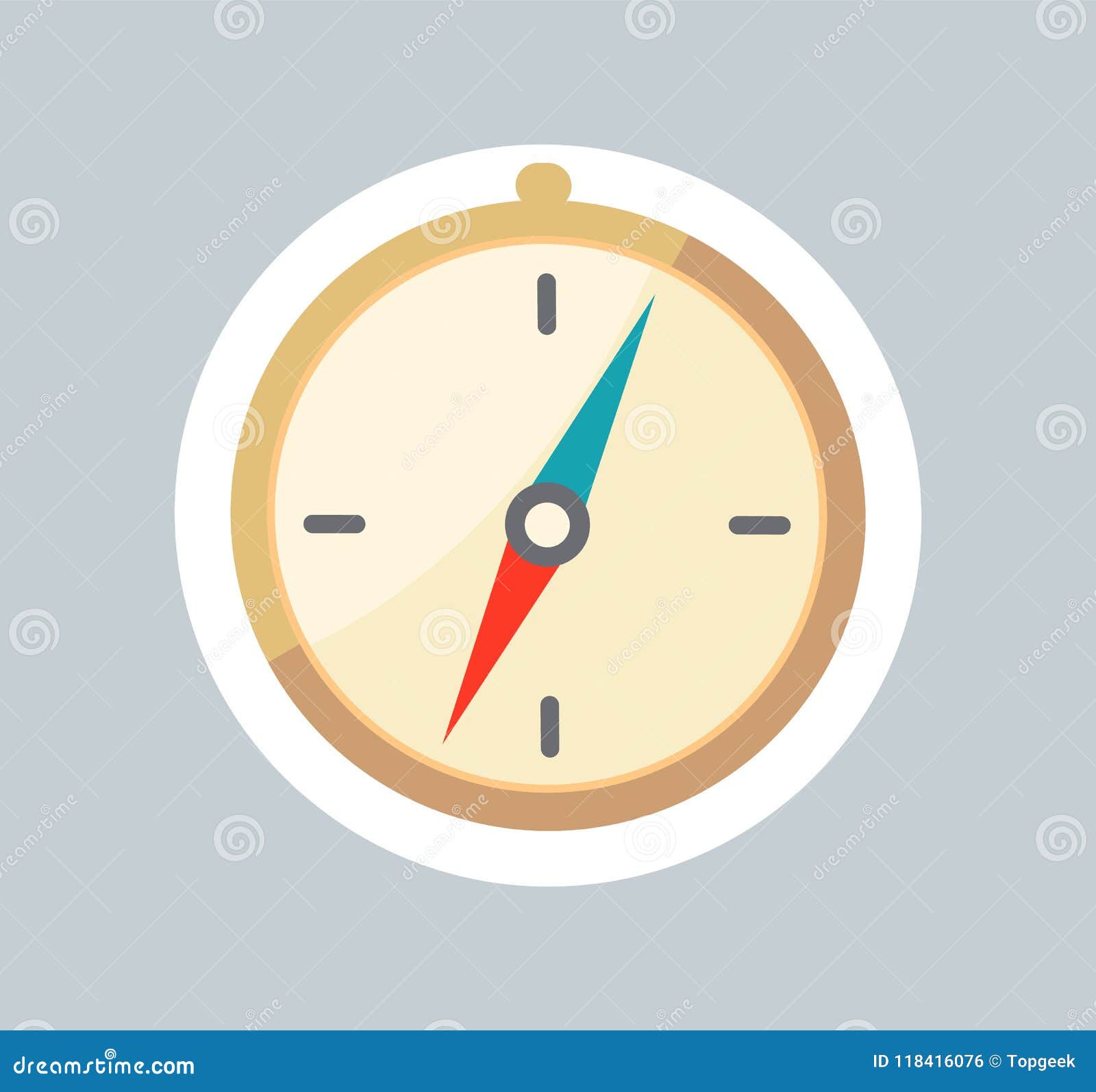 Compass Template Colorful Vector Illustration Stock Vector ...