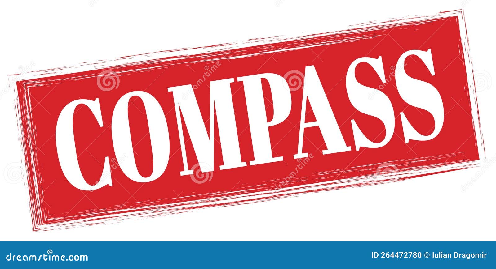 COMPASS Text Written on Red Stamp Sign Stock Illustration ...