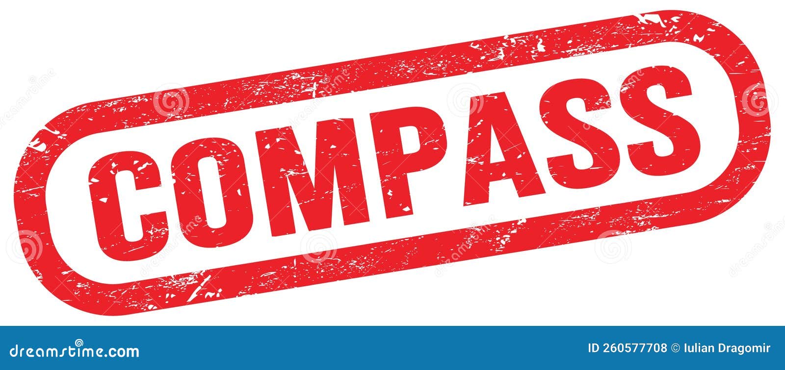 COMPASS, Text Written on Red Stamp Sign Stock Illustration ...