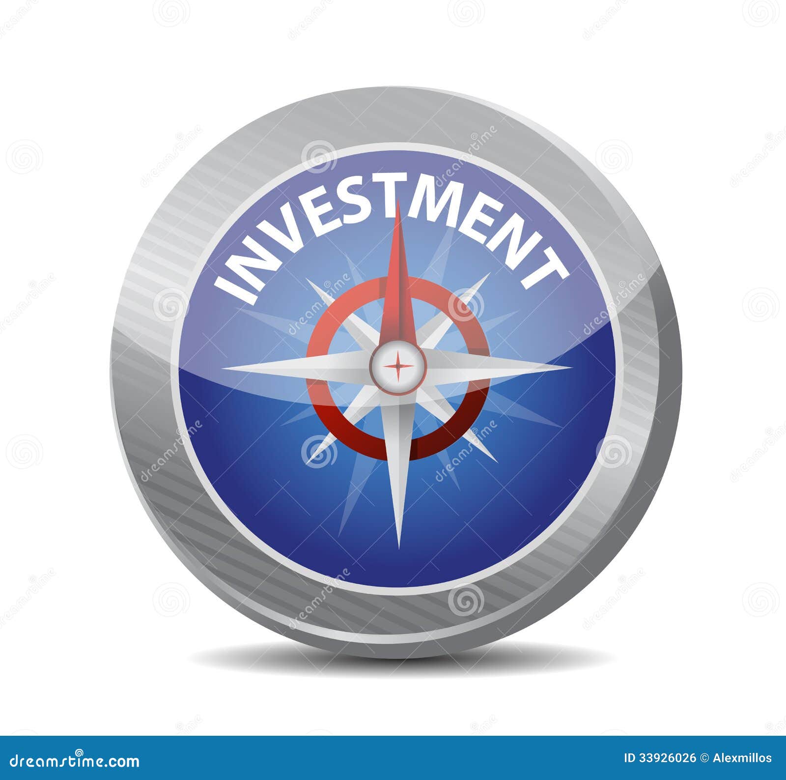 Compass To Investment. Illustration Design Stock Illustration ...