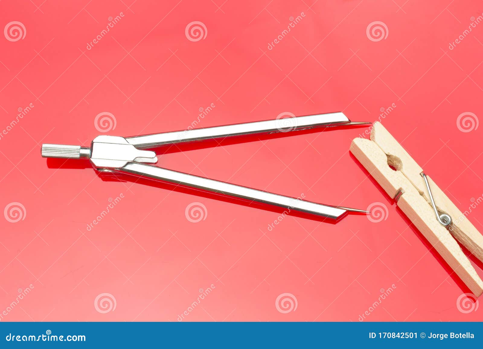 Compass To Make Circles And Take Measurements On The Planes Stock Image Image Of Compass Cash
