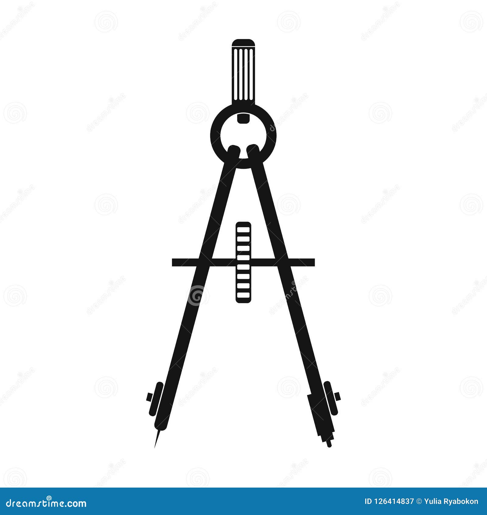Compass Tool Icon, Simple Style Stock Illustration - Illustration of ...