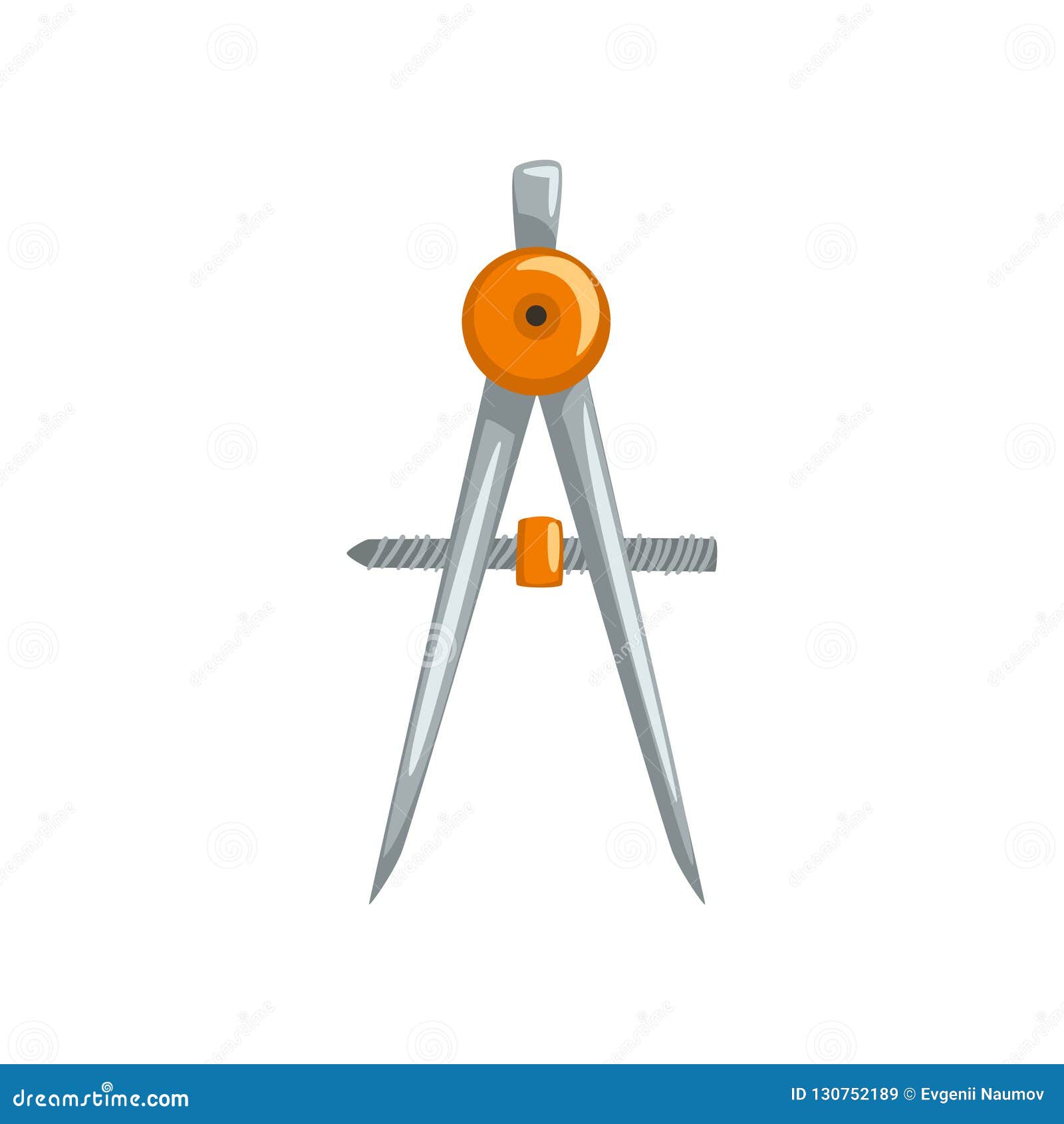 Compass Tool Measuring Equipment Vector Illustration On A White Background Stock Vector