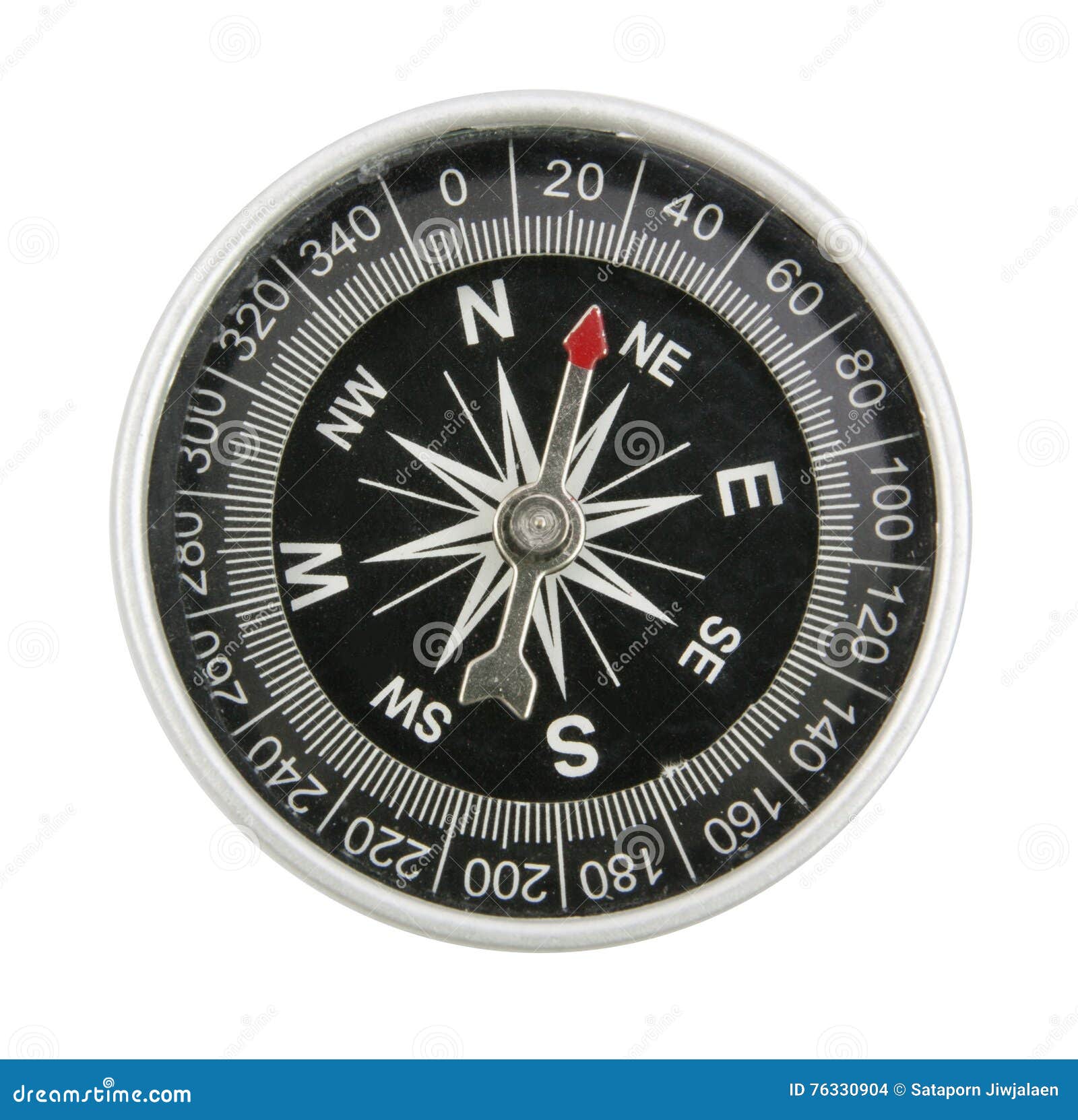 Compass top view stock photo. Image of geography, concept - 76330904