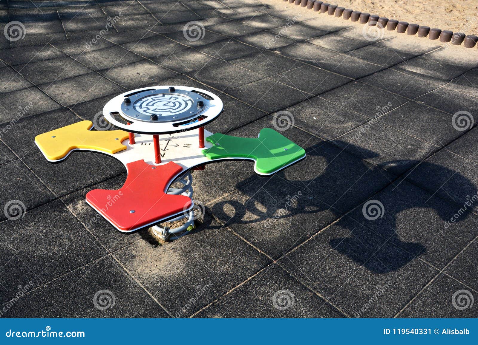 Compass Toy in Playground with Cardinal Points Stock Image - Image of ...