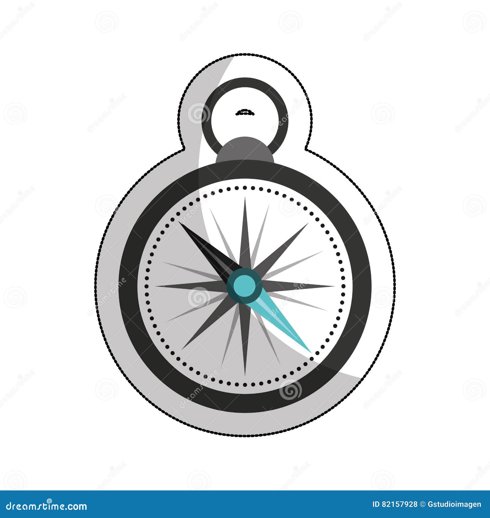 Compass travel device icon stock illustration. Illustration of guide ...