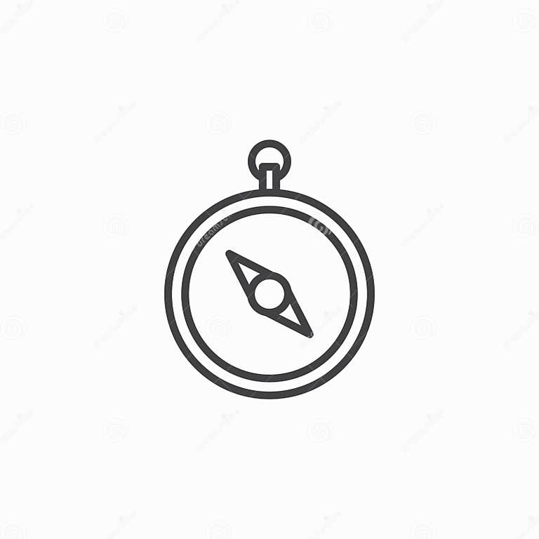 Compass vector icon set stock illustration. Illustration of navigation ...