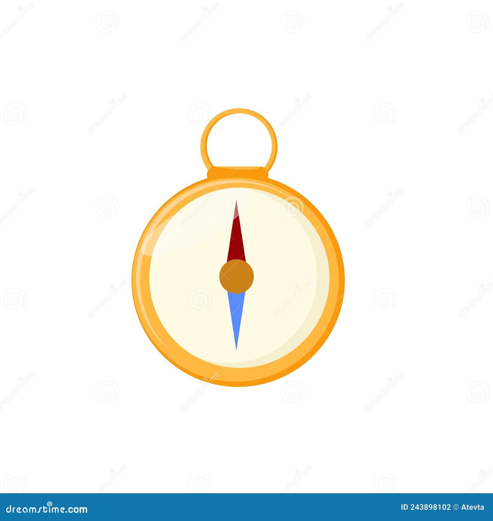 Compass. Vector Cartoon Minimalistic Illustration Stock Vector ...