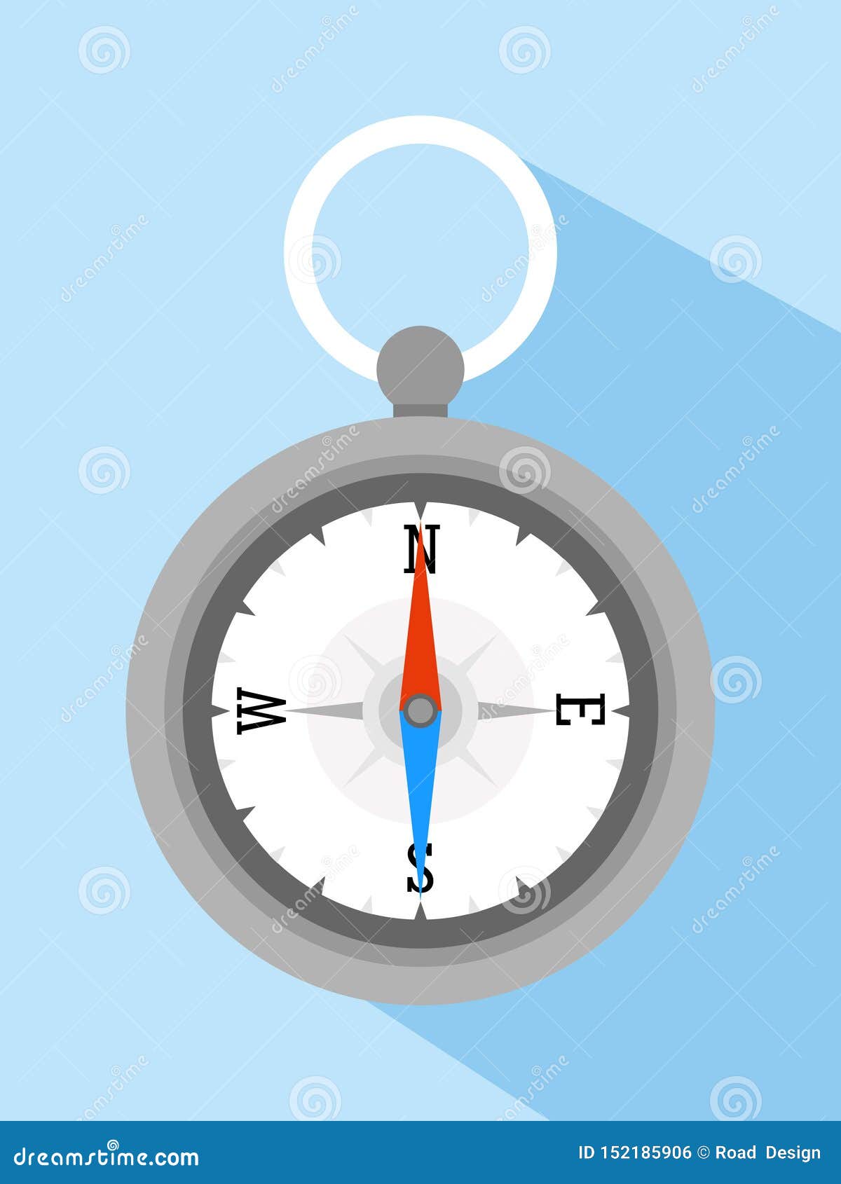 Compass Vector Flat Icon for Adventure Stock Vector - Illustration of ...
