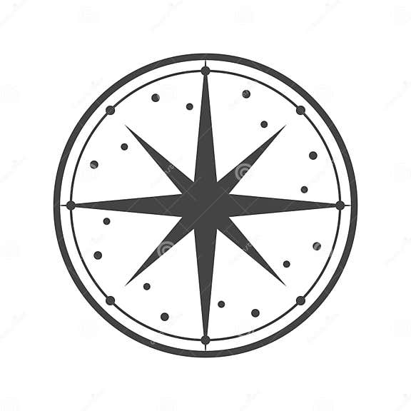 Compass Vector Icon. Vector Compass Arrow. World Side Pointer Trendy ...