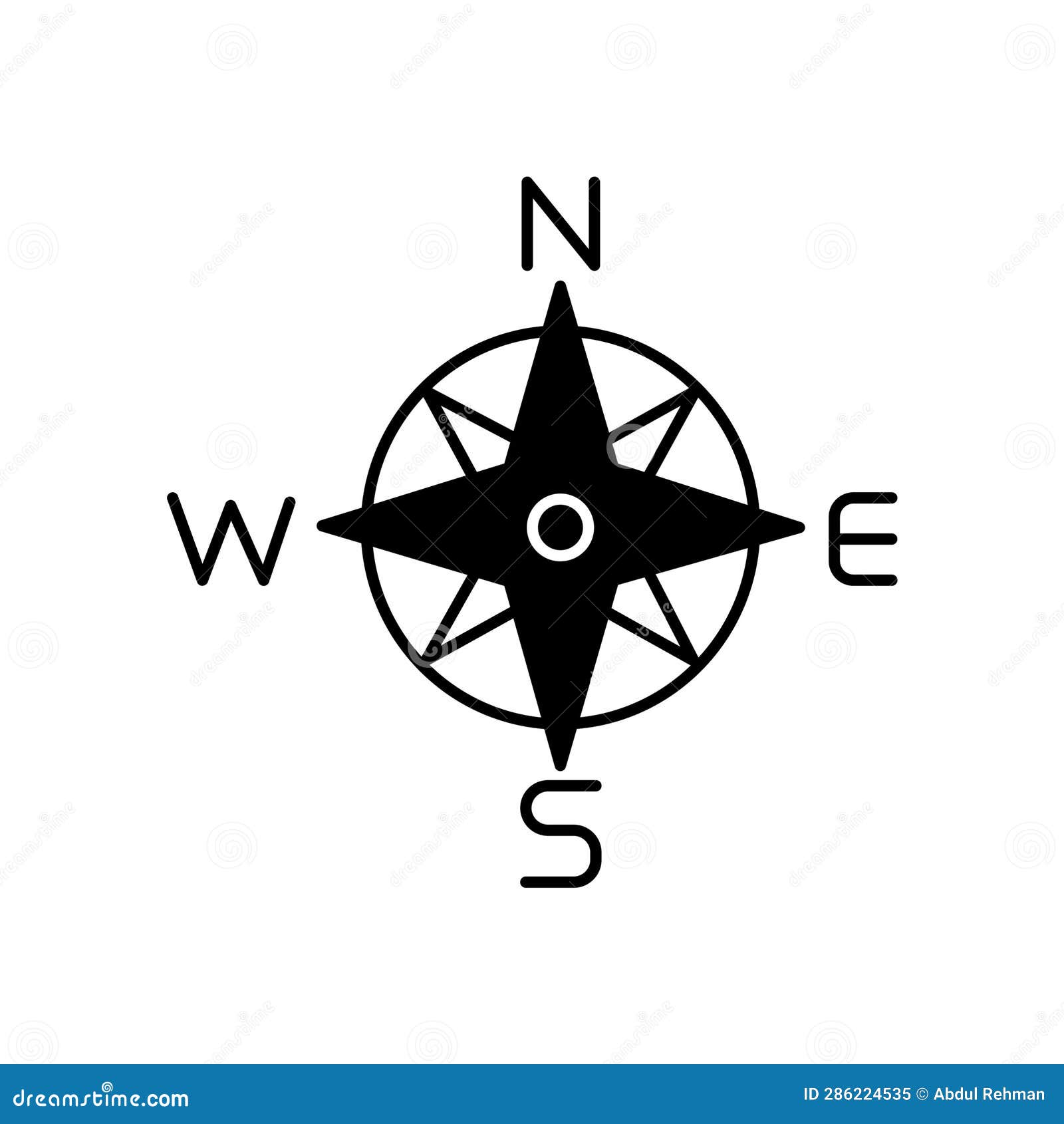 Compass Vector Icon Which Can Easily Modify or Edit. Stock Illustration ...