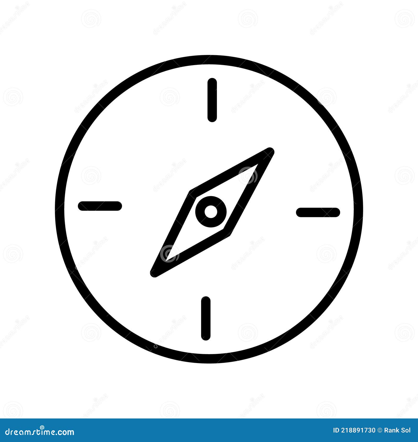 Compass Vector Icon Which Can Easily Modify or Edit Stock Vector ...