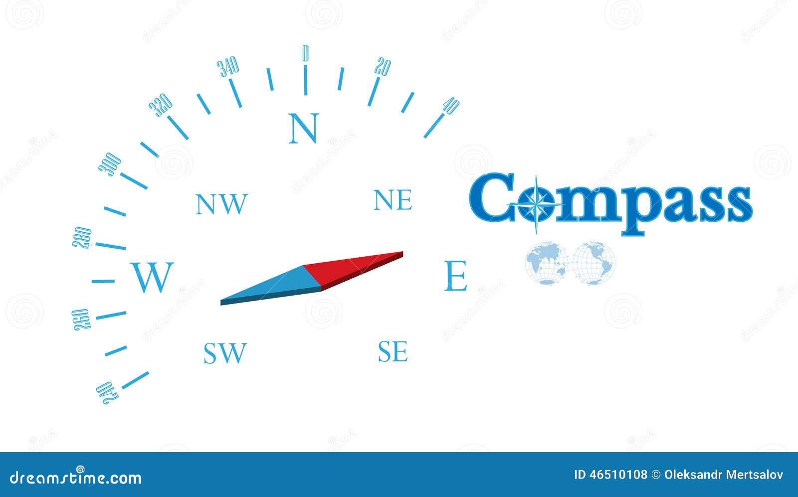 Compass Vector Illustration Abstract Background Stock Vector ...