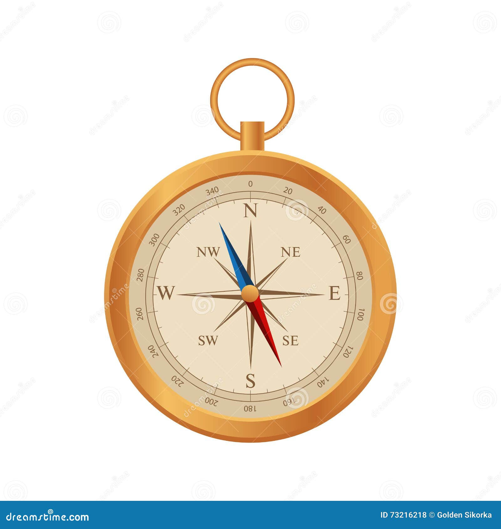 Compass Vector. Wind Rose Retro Design. Flat 3d Vector Isometric ...