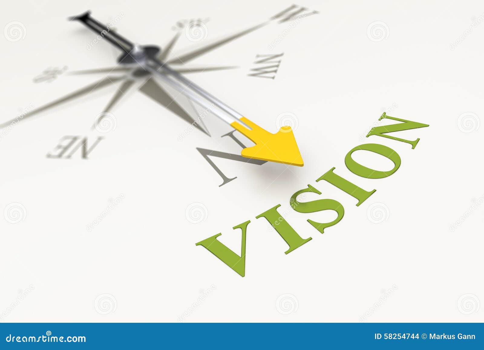 Compass vision stock illustration. Illustration of east - 58254744