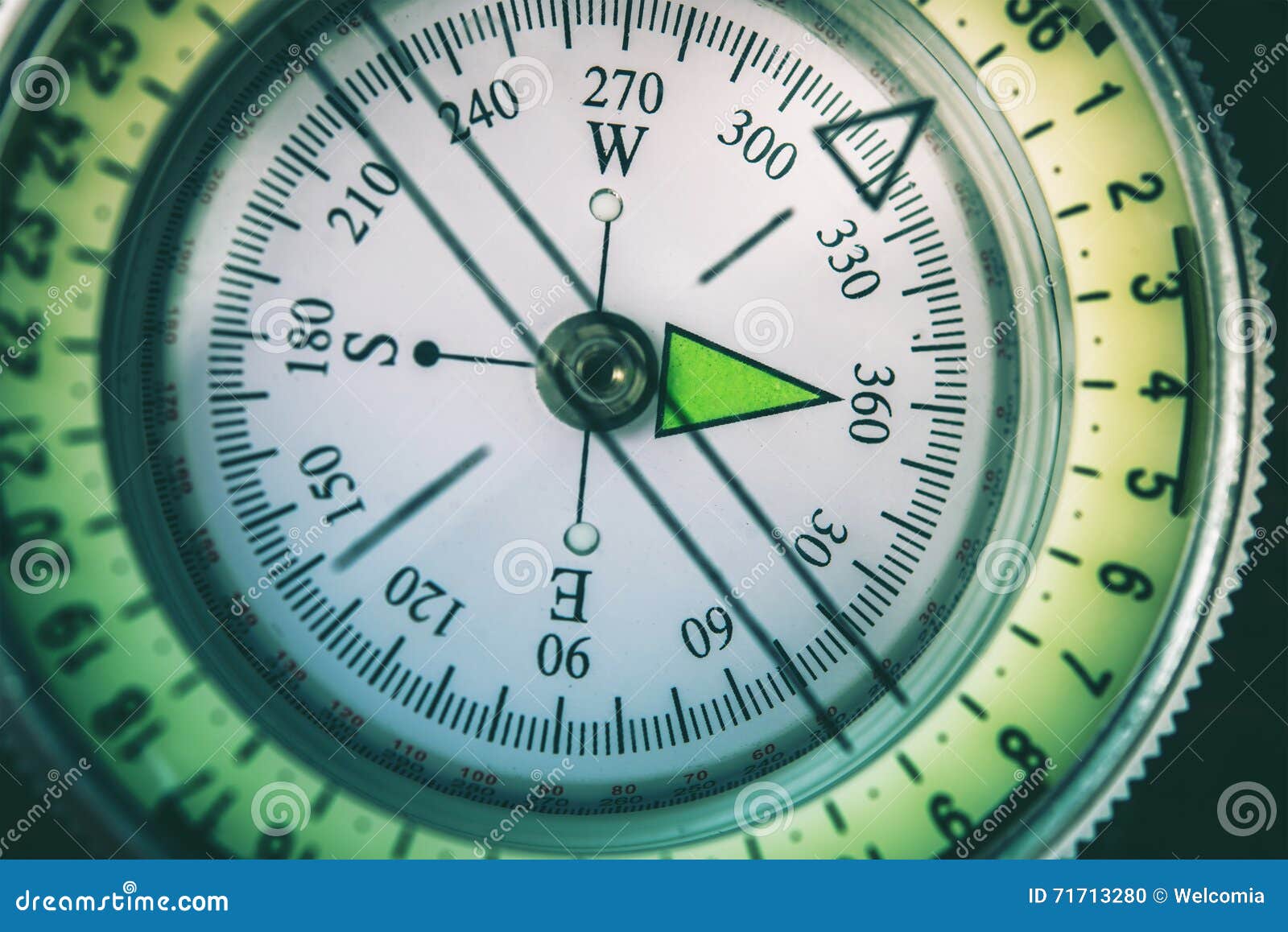 Compass Way Indication stock photo. Image of magnet, adventure - 71713280