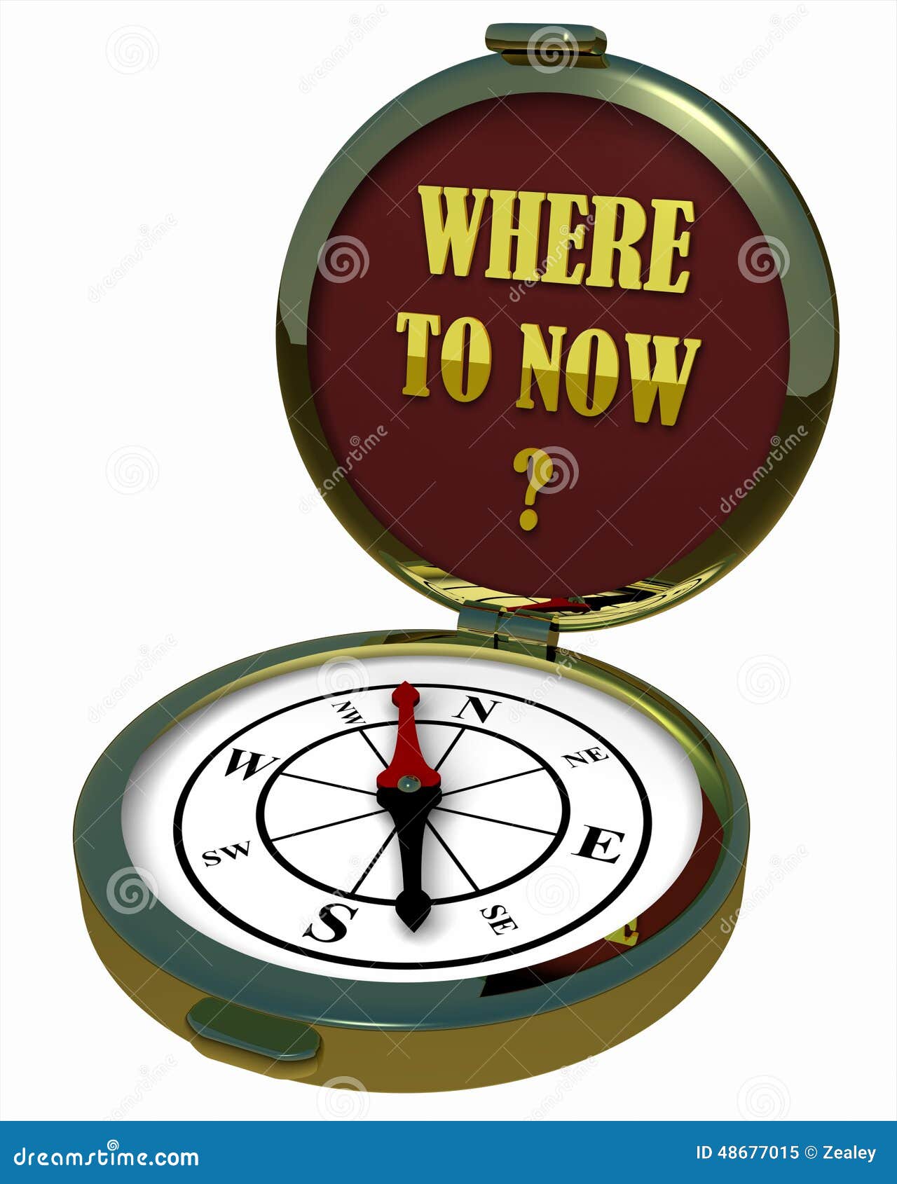 Compass - Where To Now? stock illustration. Illustration of generated ...