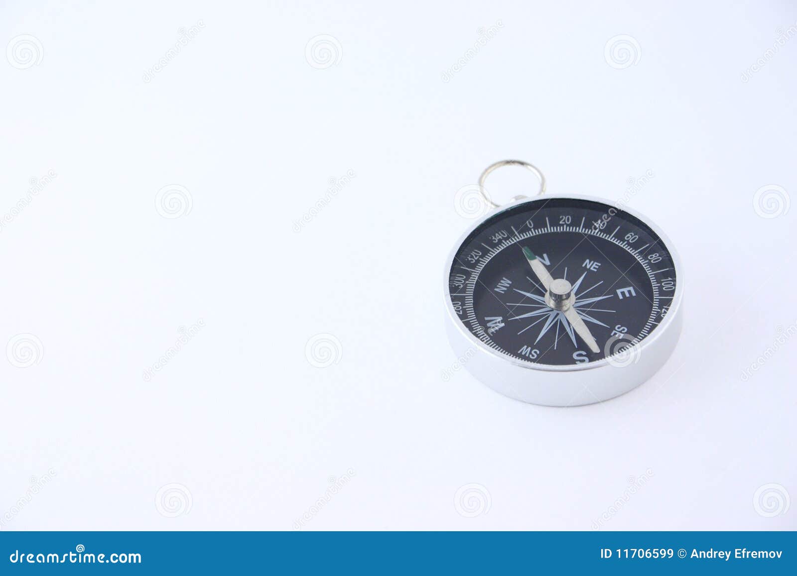 Compass on a White Background Stock Image - Image of magnetic, metal ...