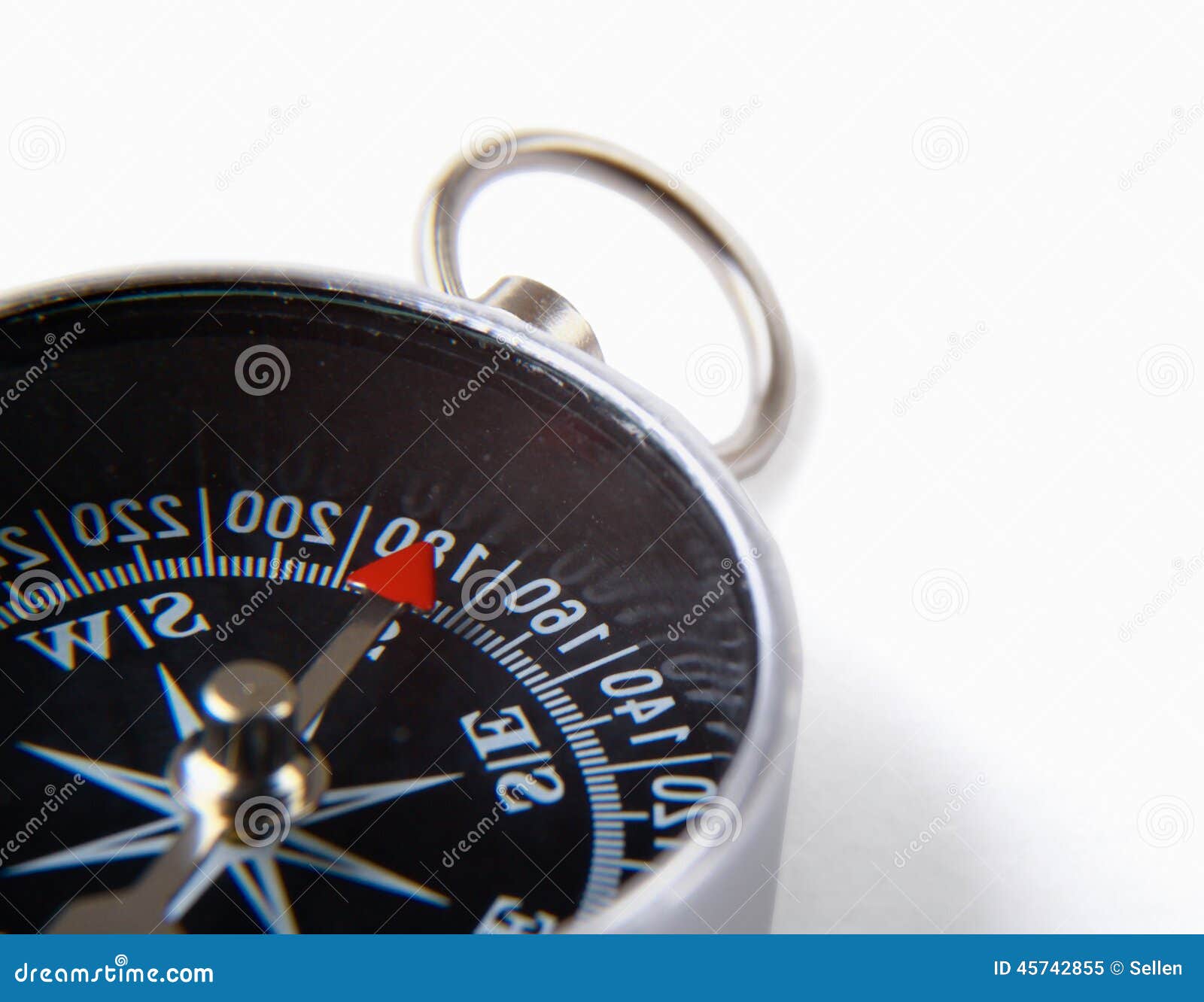 Compass, on White Background. Stock Image - Image of orientation ...