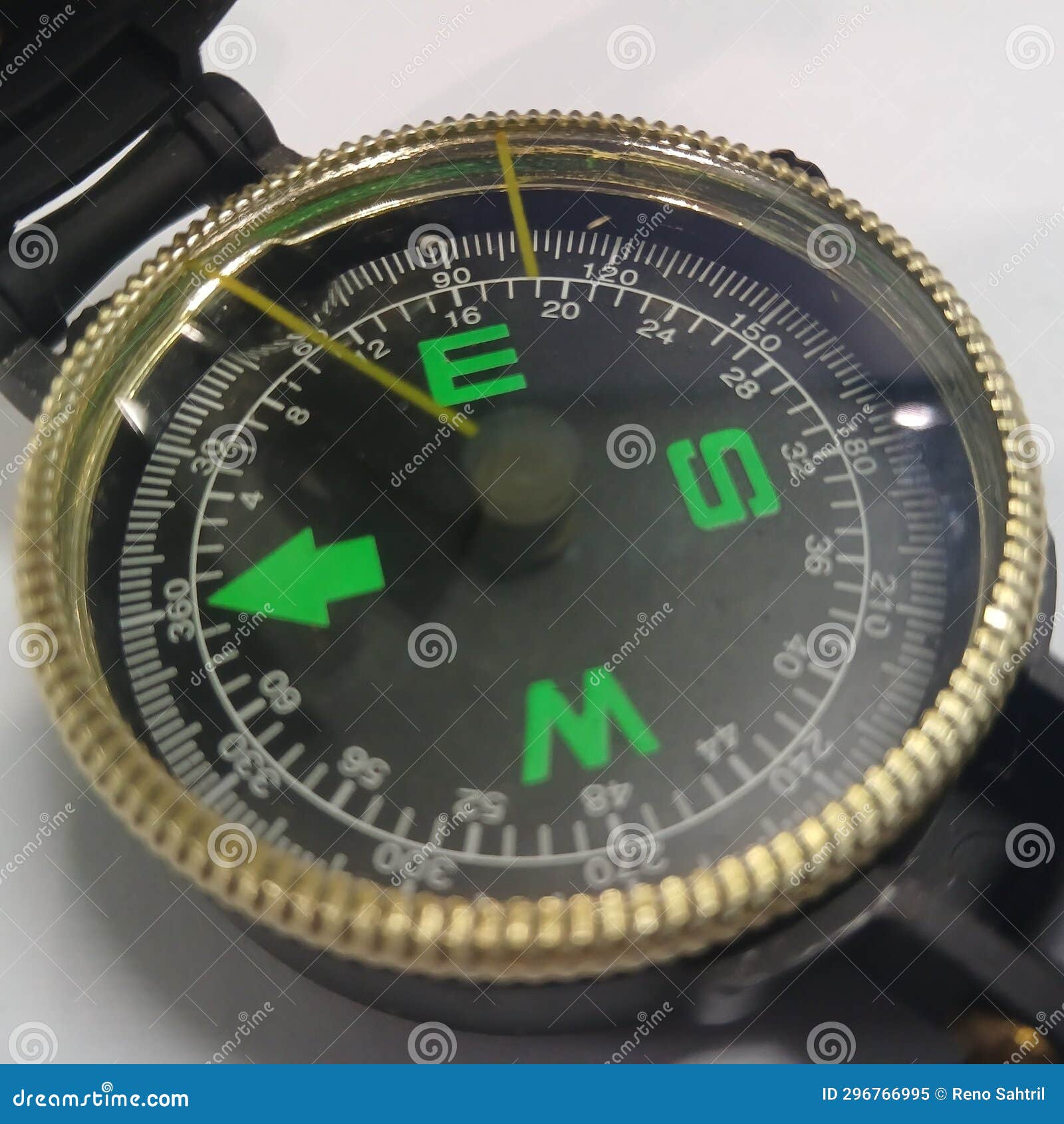 Compass on White Background Stock Image - Image of adventure, compass ...