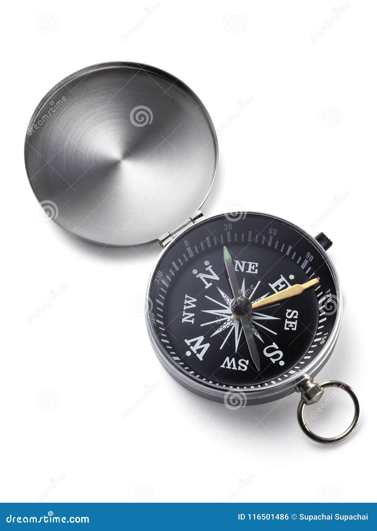 Compass on the White Background Stock Photo - Image of sign, magnet ...
