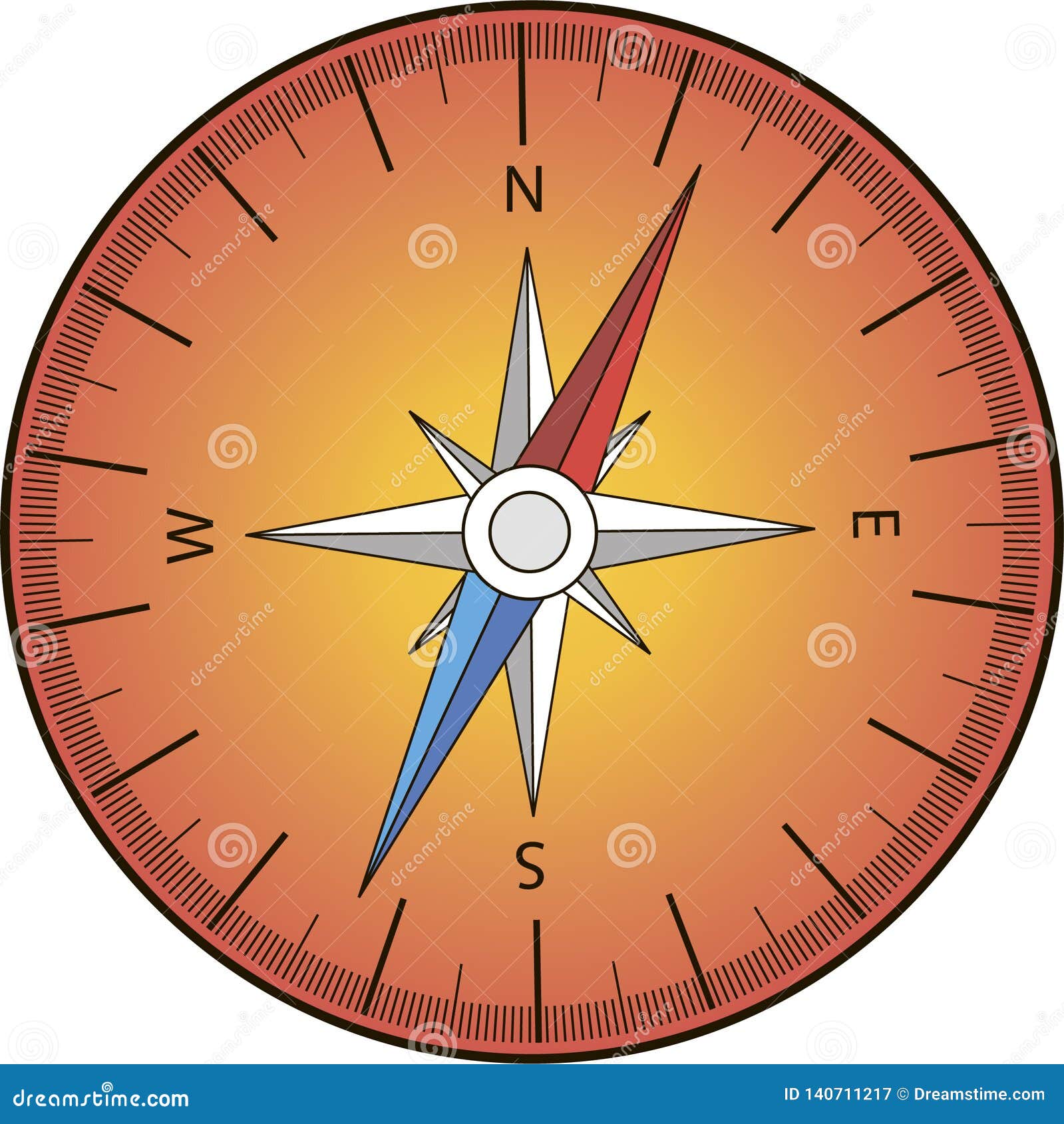 Compass On White Background, Involve Concept Royalty-Free Stock ...