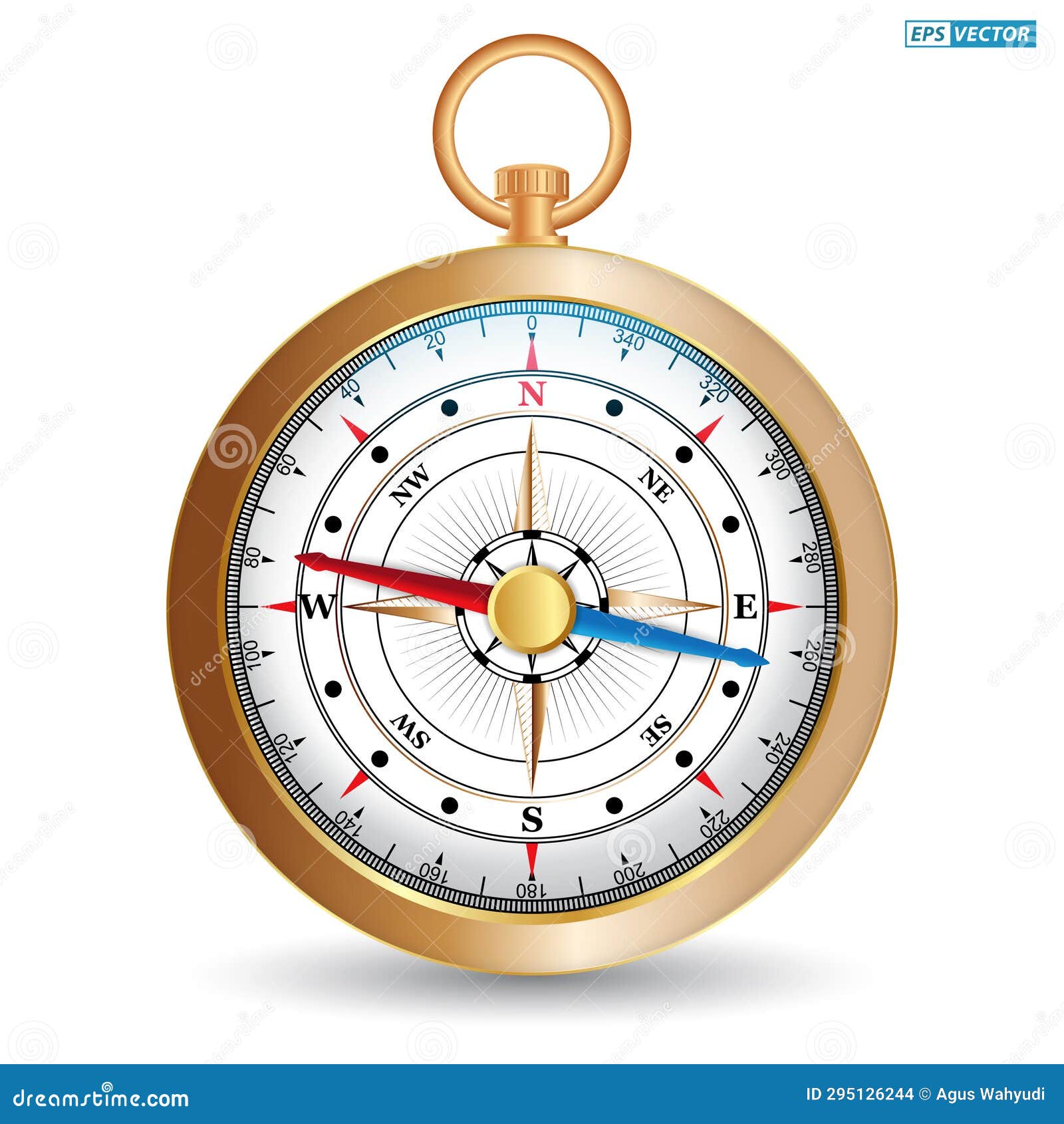 Set of Realistic Wind Compass Marine Isolated. Eps Vector.. Stock ...