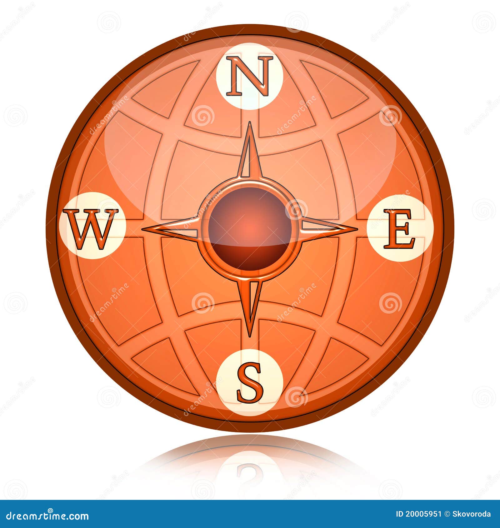 Compass wind rose stock illustration. Illustration of directional ...
