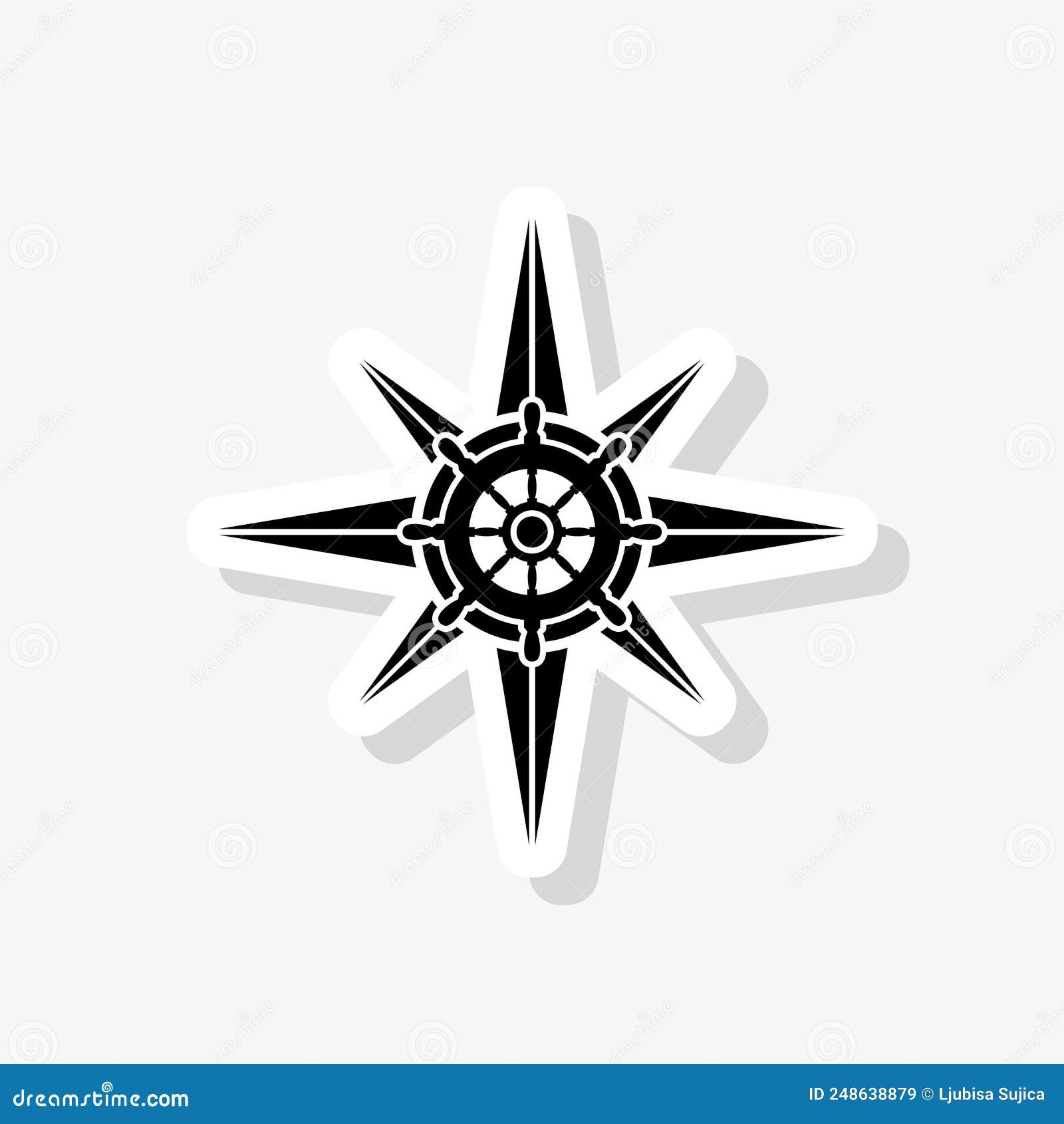 Compass Wind Rose Icon Sign for Mobile Concept and Web Design Stock ...
