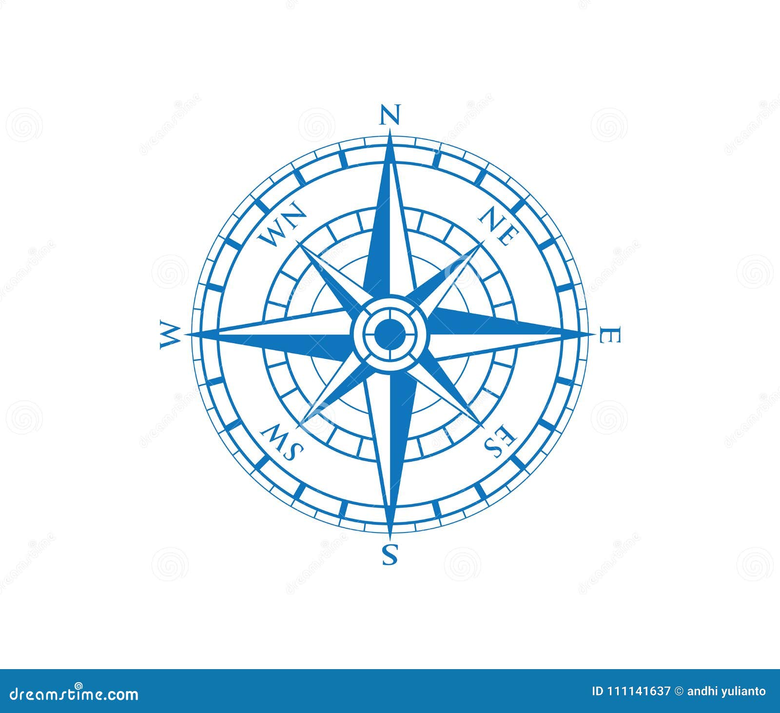 Compass Wind Rose Travel Adventure Direction Navigation Logo Design ...