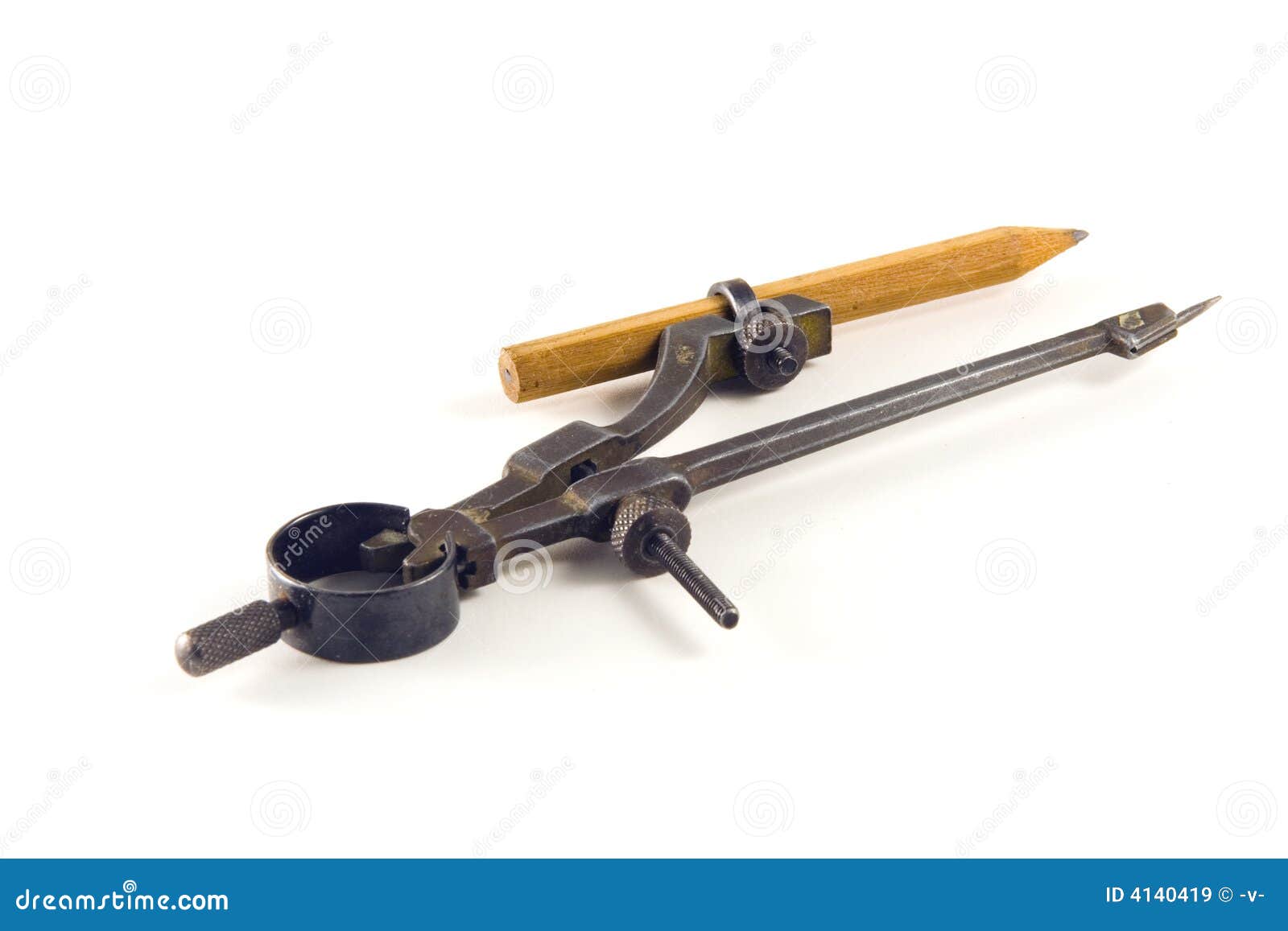 Compasses stock image. Image of drawing, drafting, metal - 4140419