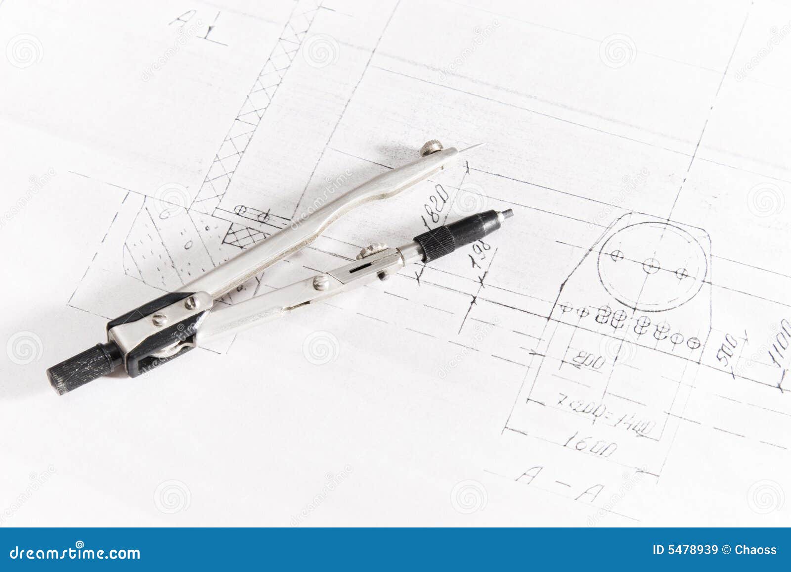 Compasses stock image. Image of compasses, white, paper - 5478939