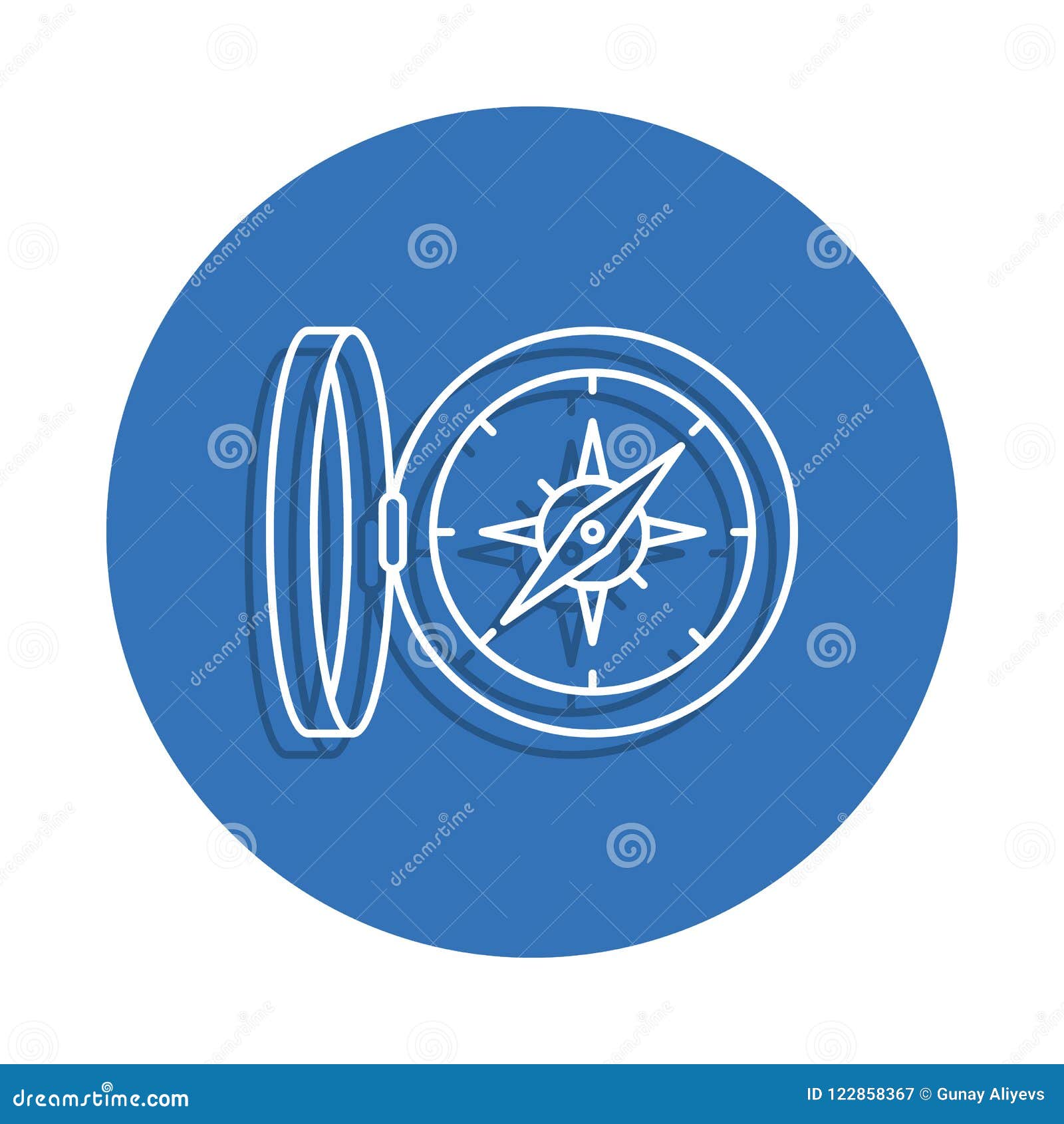 Compasses Badge Icon. Element of Education for Mobile Concept and Web ...