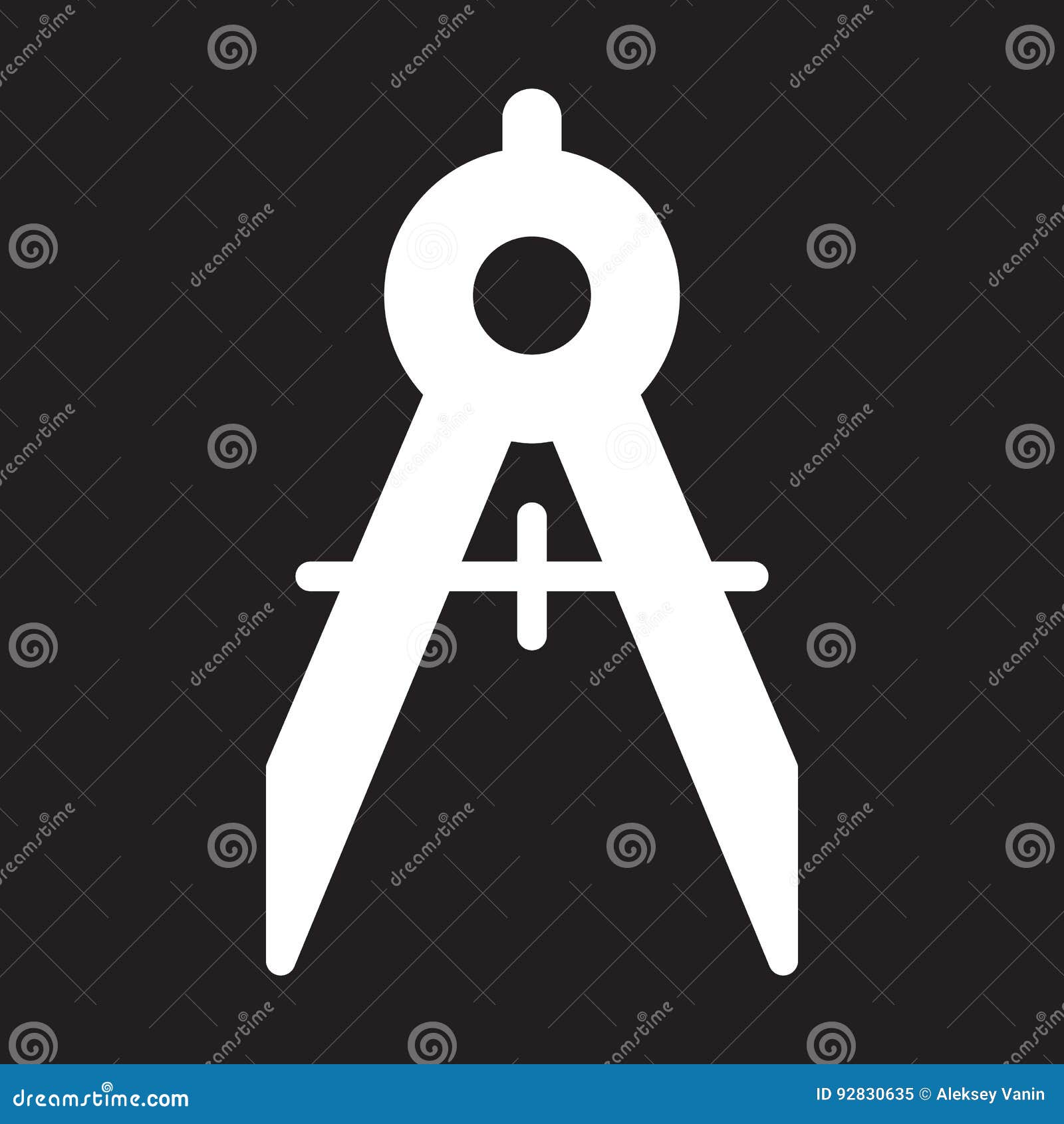 Compasses, Divider Icon, Vector Illustration. Stock Vector ...