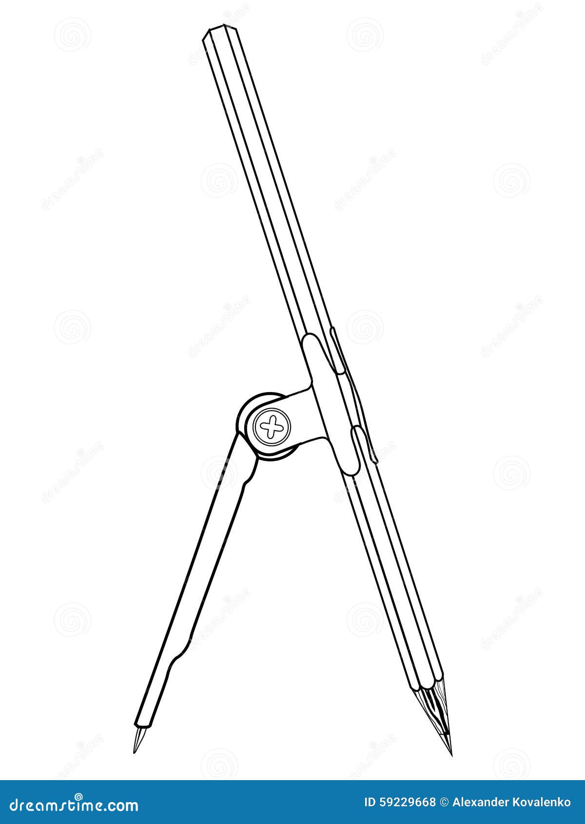Compasses Drawing Tool Stock Illustration Illustration Of Architecture 59229668